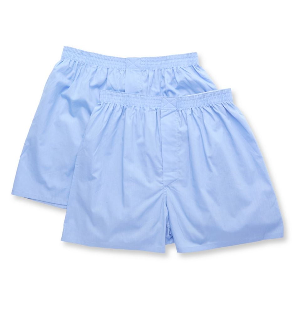 Men's Munsingwear KNOMW579 Woven Cotton Blend Open Fly Boxer - 2 Pack ...