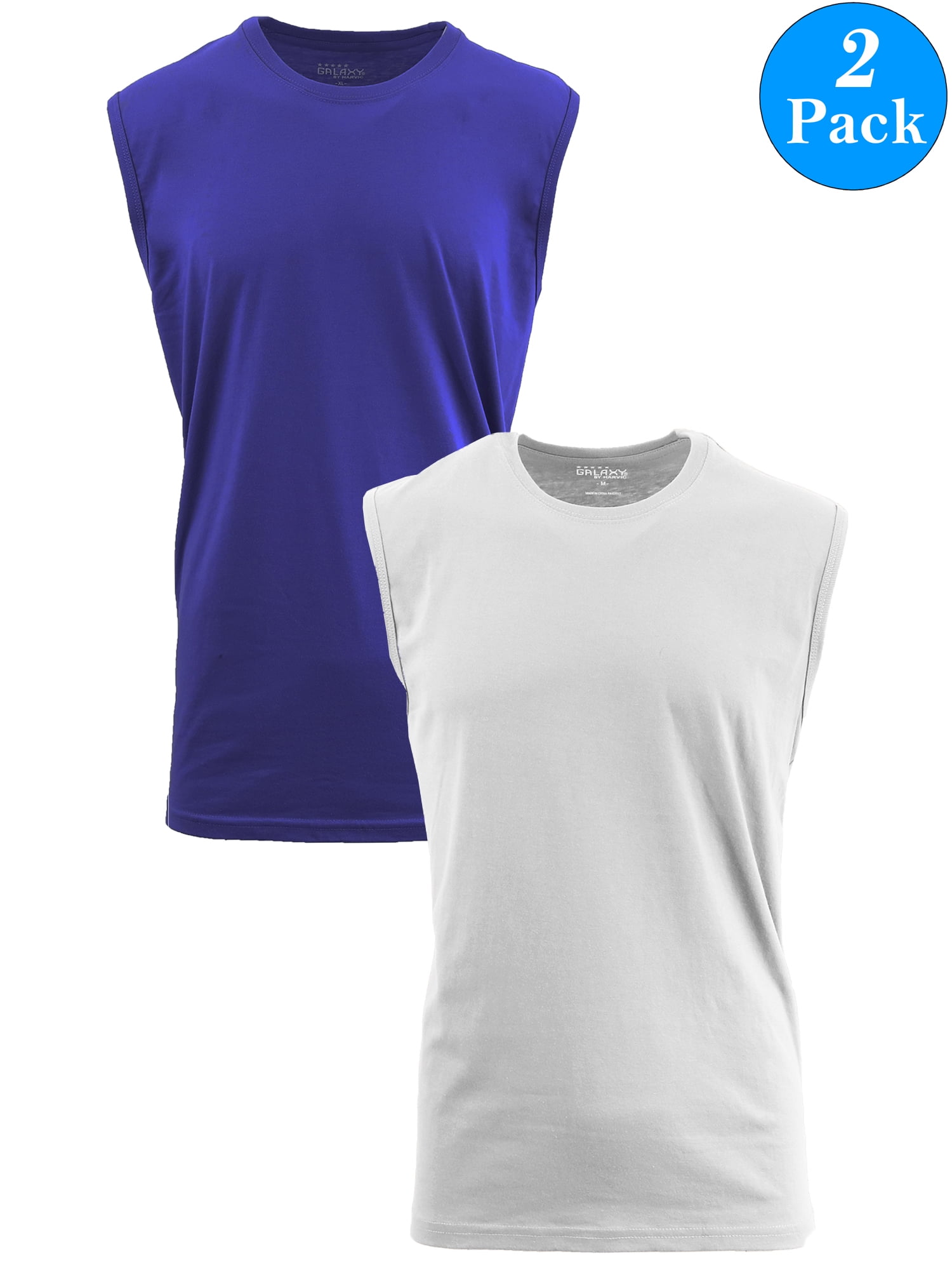 Men's Muscle Tank T-Shirt Upto 5XL (2-PACK) - Walmart.com