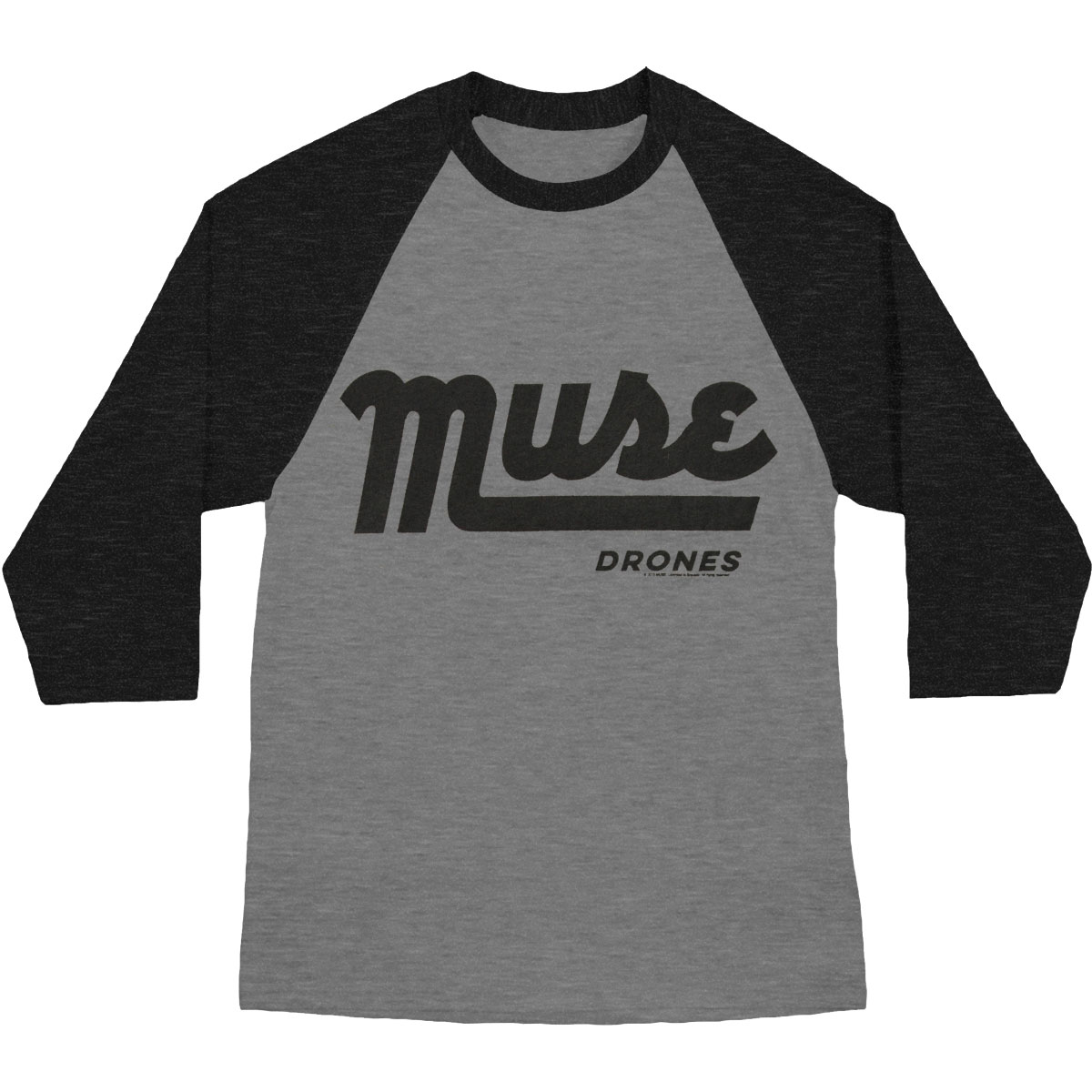 Men's Muse Script Baseball Jersey Small Black & Grey - Walmart.com