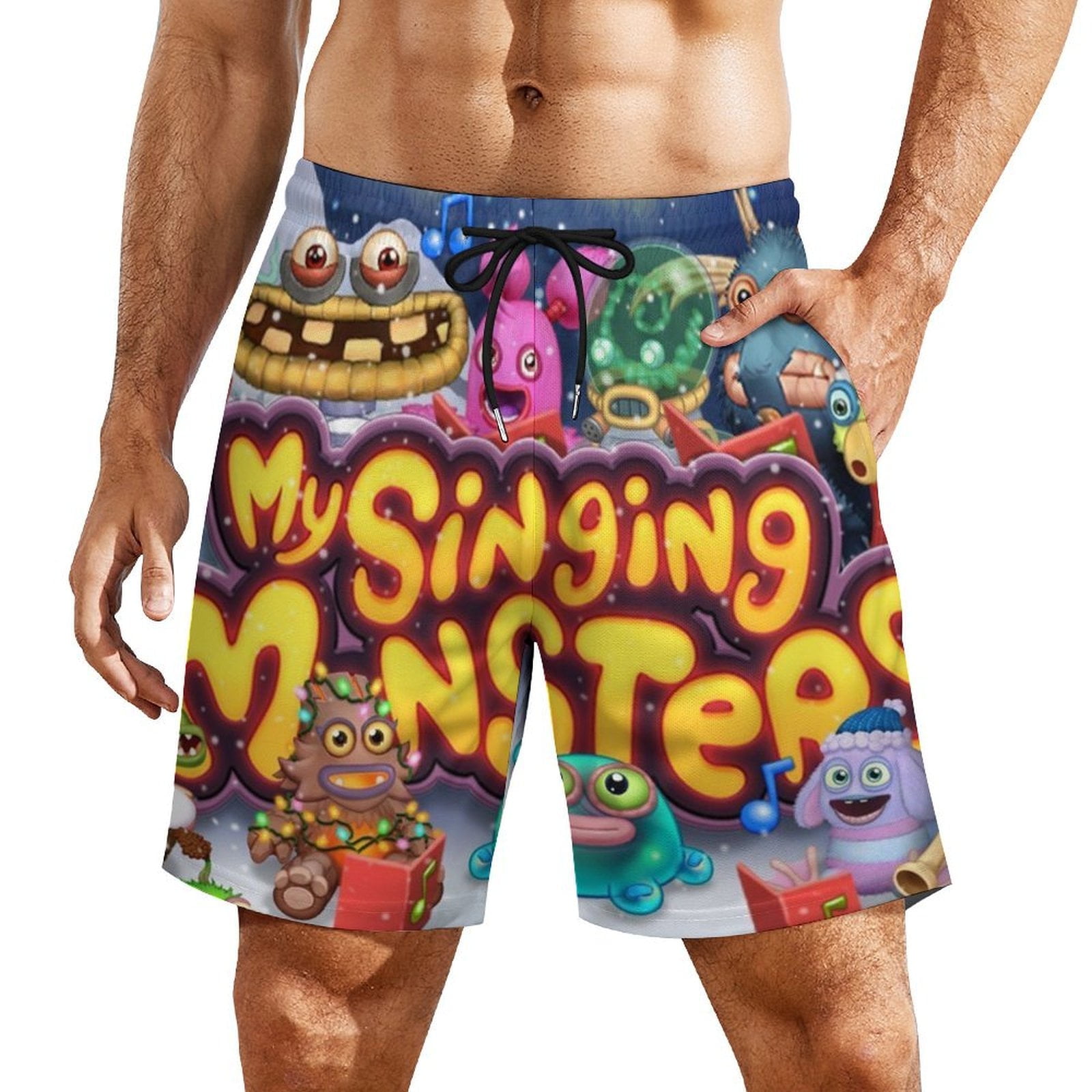 Men's My Singing Monsters Swim Trunks Board Shorts Quick Dry Mens ...