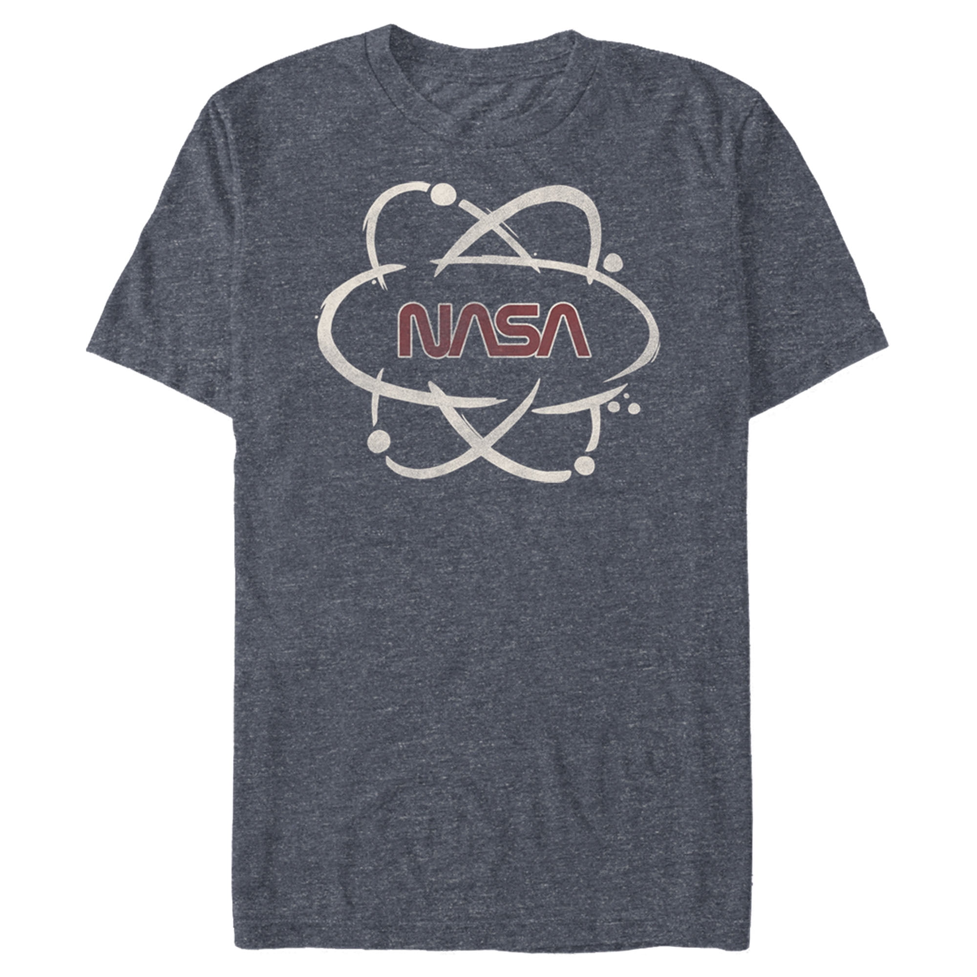 Men's NASA Atom Path Logo Graphic Tee Navy Blue Heather 3X Large - Walmart.com