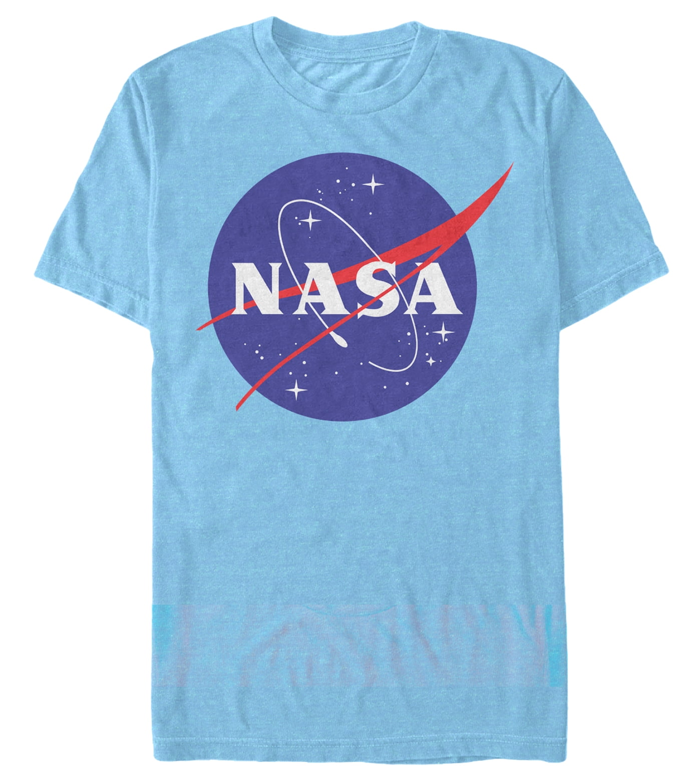 Men's NASA Logo Graphic T-Shirt Light Blue Heather Small - Walmart.com