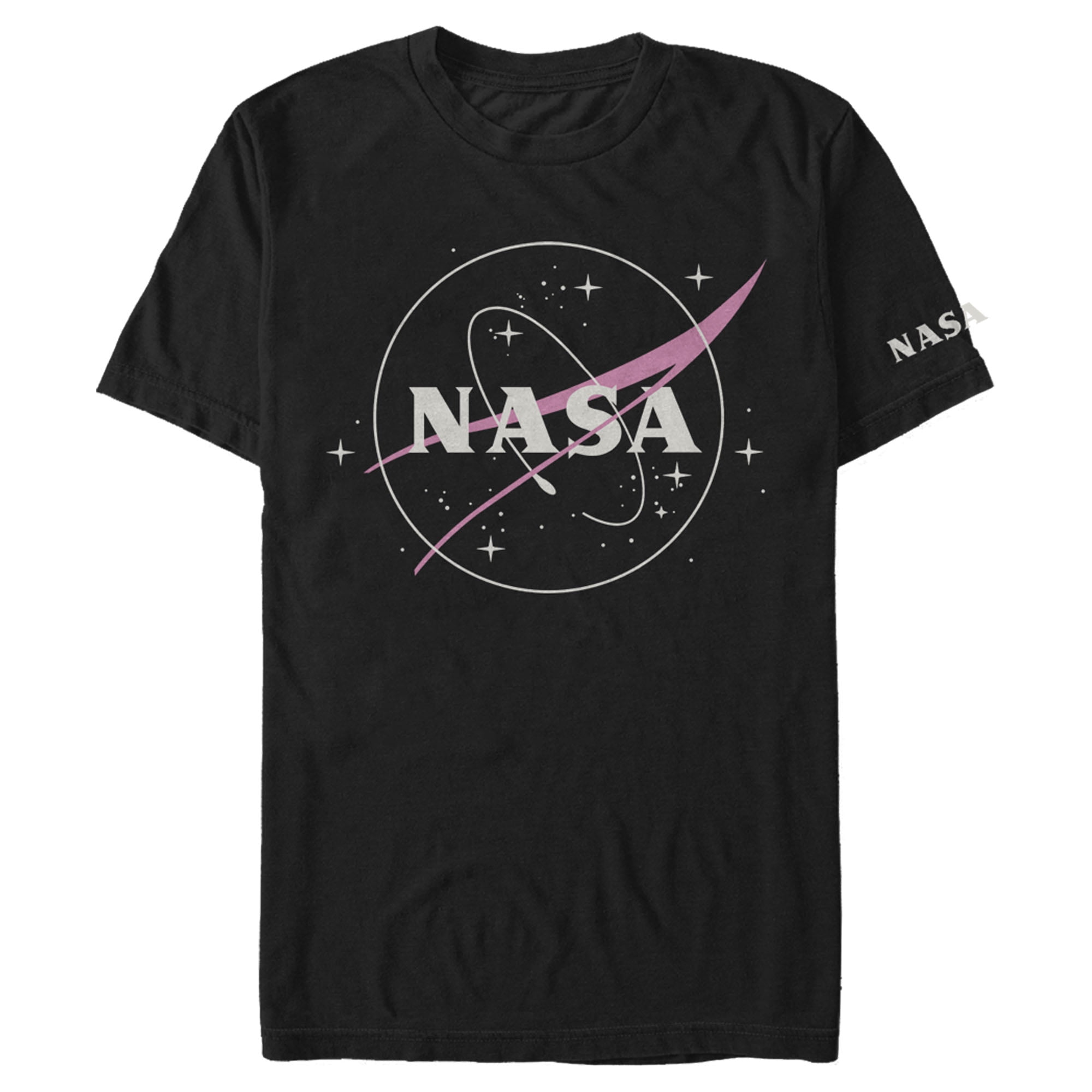 Men's NASA Simple Logo Graphic Tee Black Medium - Walmart.com
