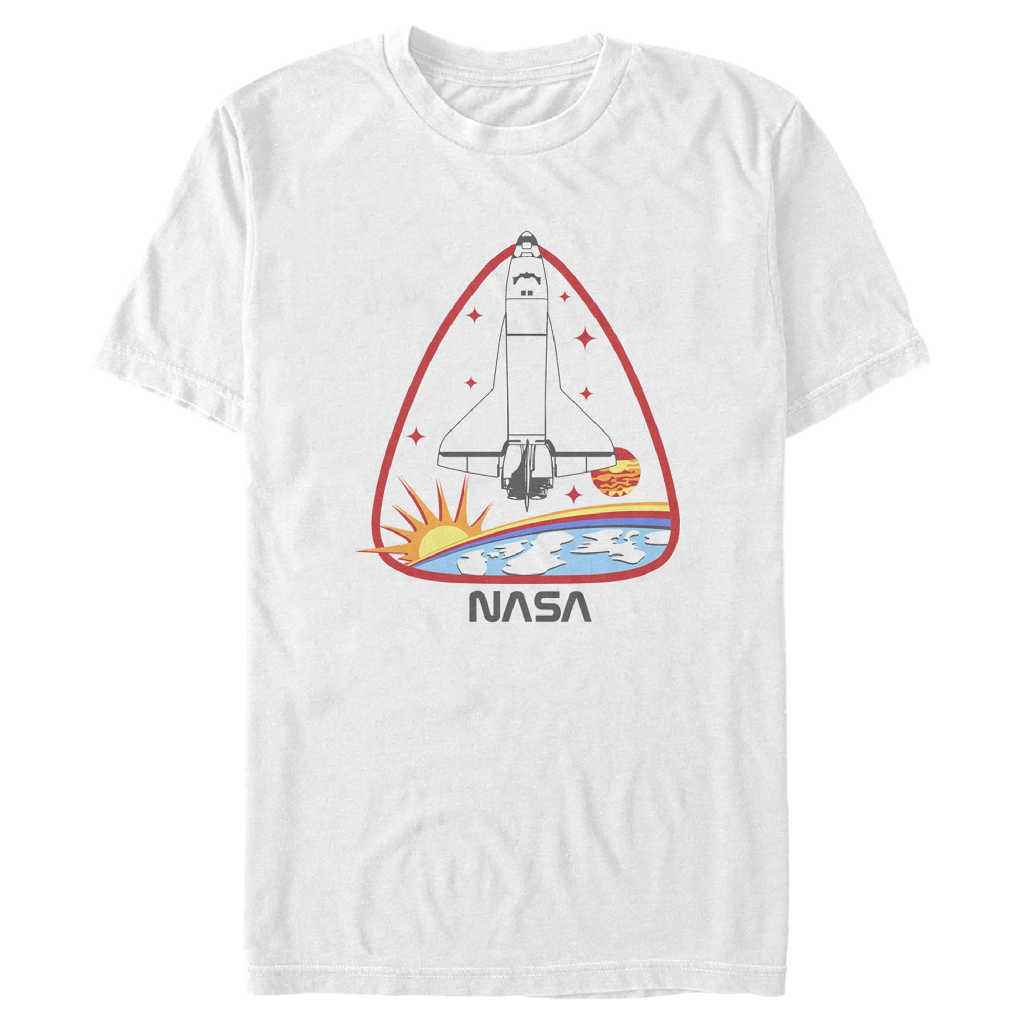 Men's NASA Space Shuttle Crest Graphic Tee White Small - Walmart.com