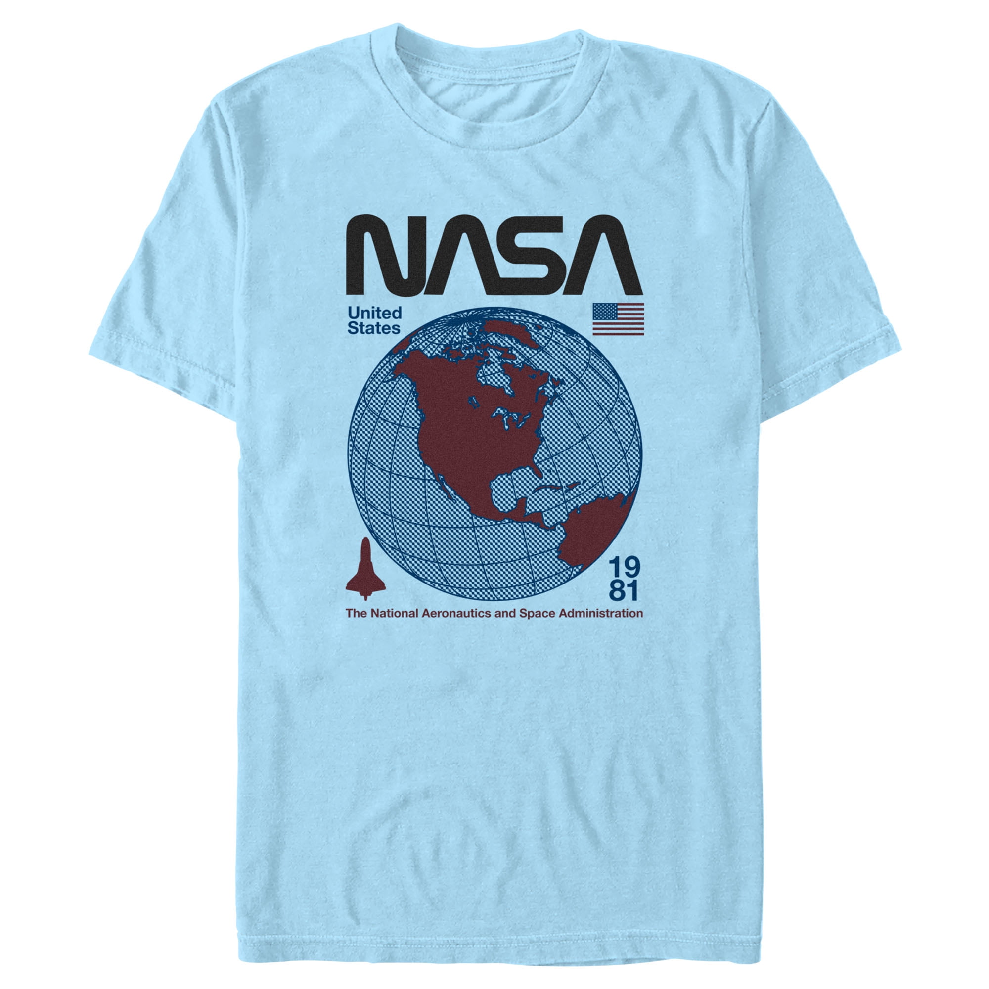 Men's NASA World Globe Logo Graphic T-Shirt - Walmart.com