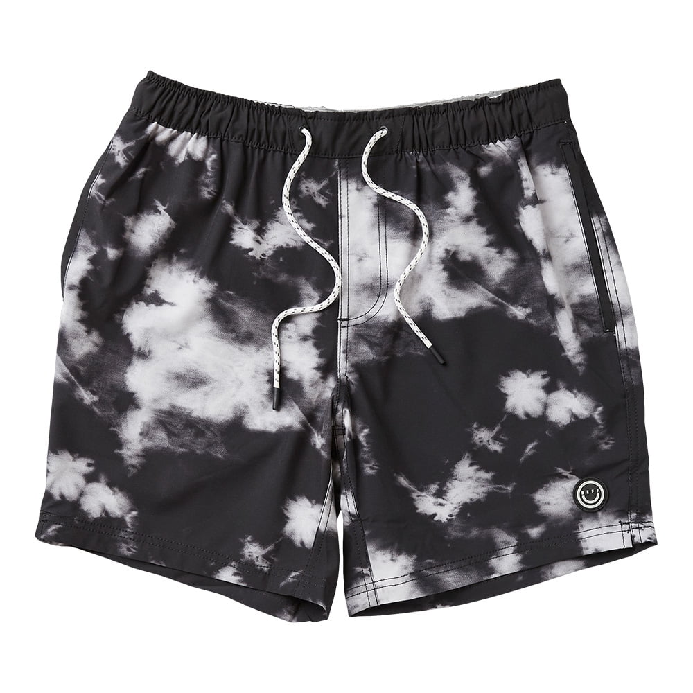 Men's NEFF Black Wash Hot Tub Swim Trunks - Walmart.com