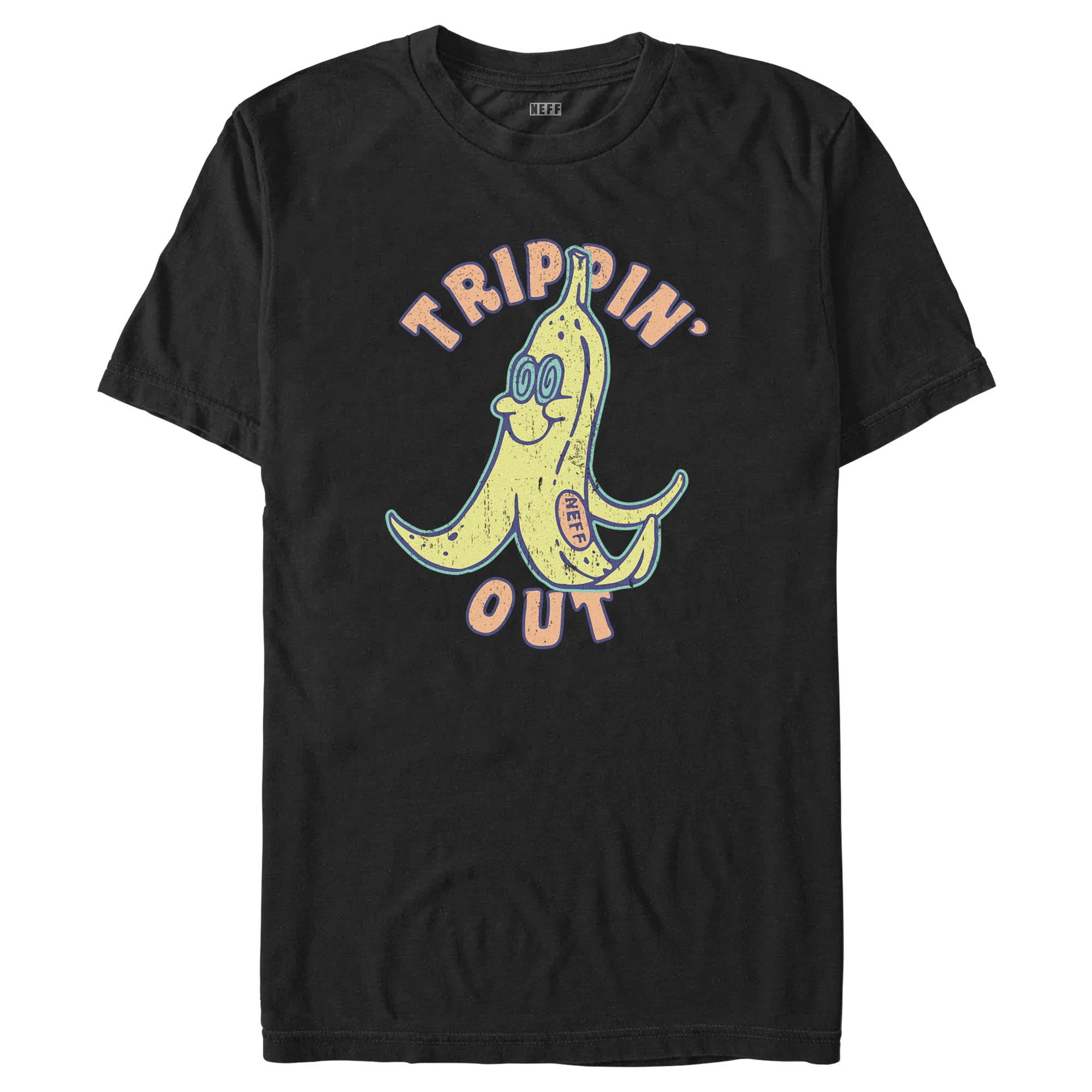 Men's NEFF Trippin' Out Banana Graphic Tee Black Small - Walmart.com