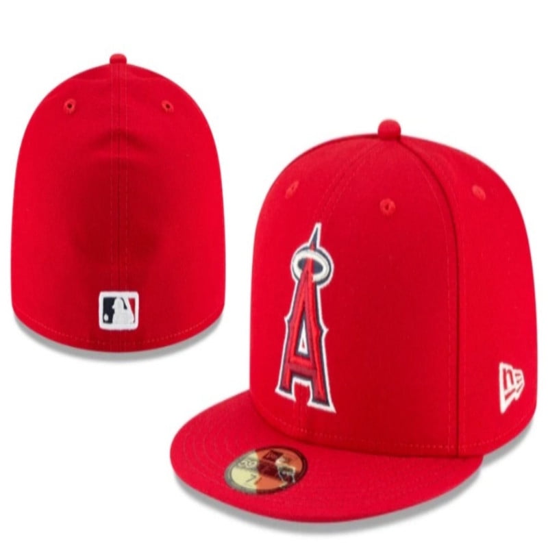 Men's NEW Los A_ngeles Angels of Anaheim Basic Embroidery 59FIFTY ...