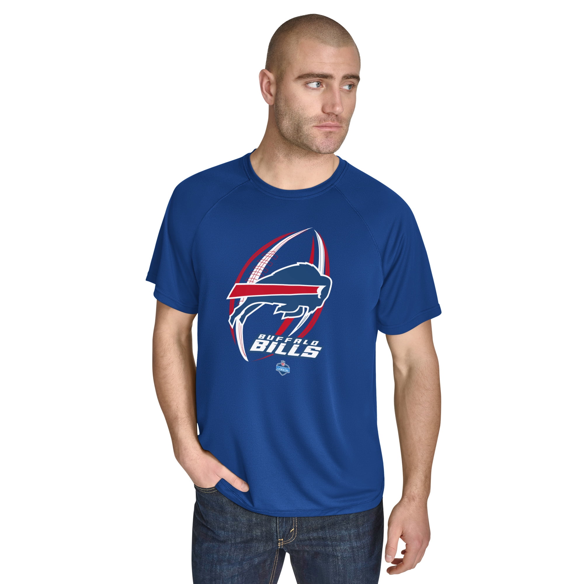 Men's NFL Combine Buffalo Bills Mesh Raglan T-shirt, Sizes S-3XL ...