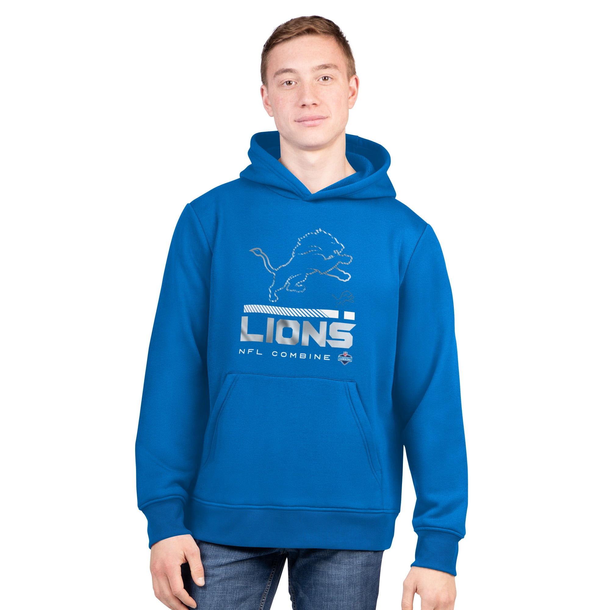 Detroit Lions Men's NFL Combine Fleece Pullover Hoodie - Walmart.com