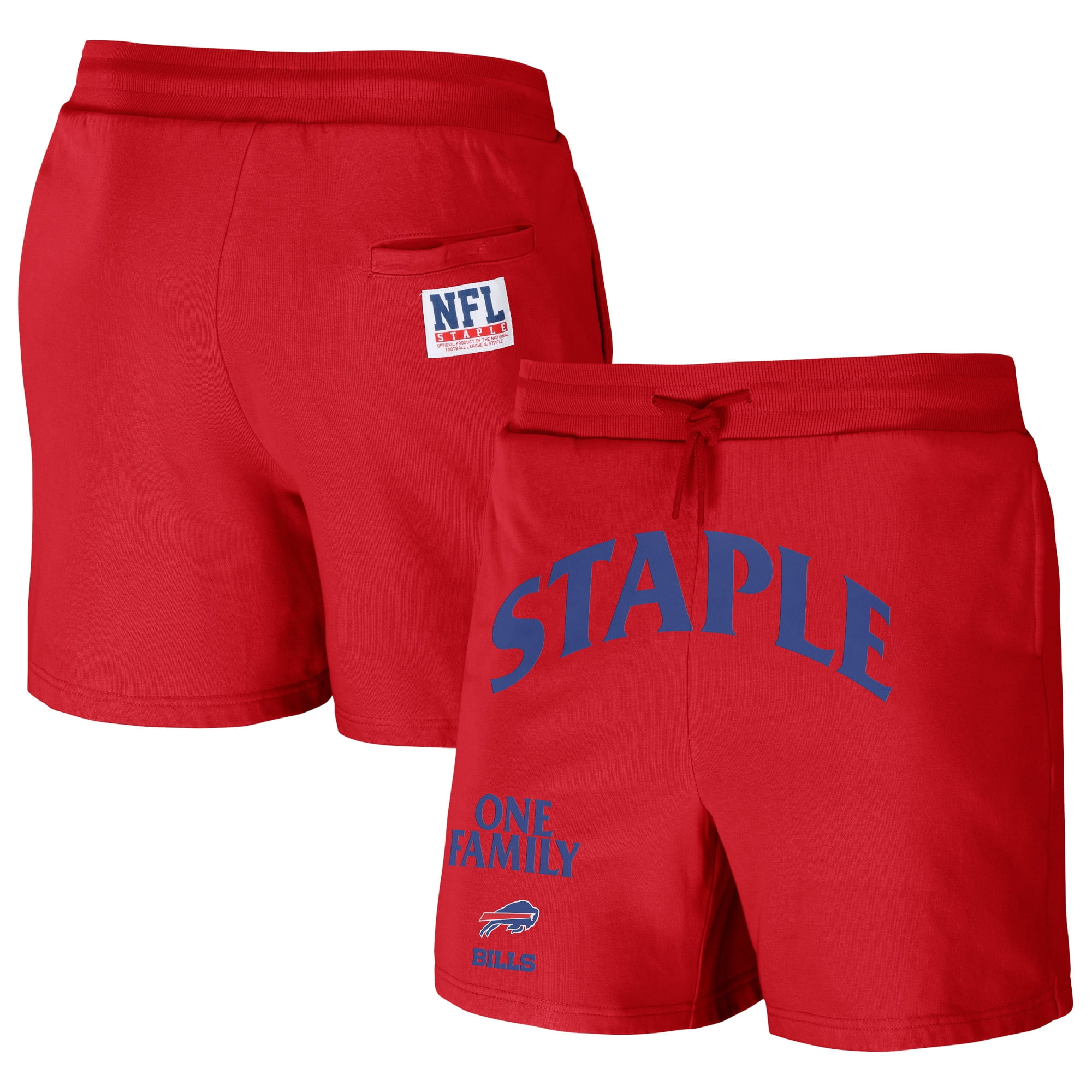 Men's NFL x Staple Red Buffalo Bills Throwback Vintage Wash Fleece ...