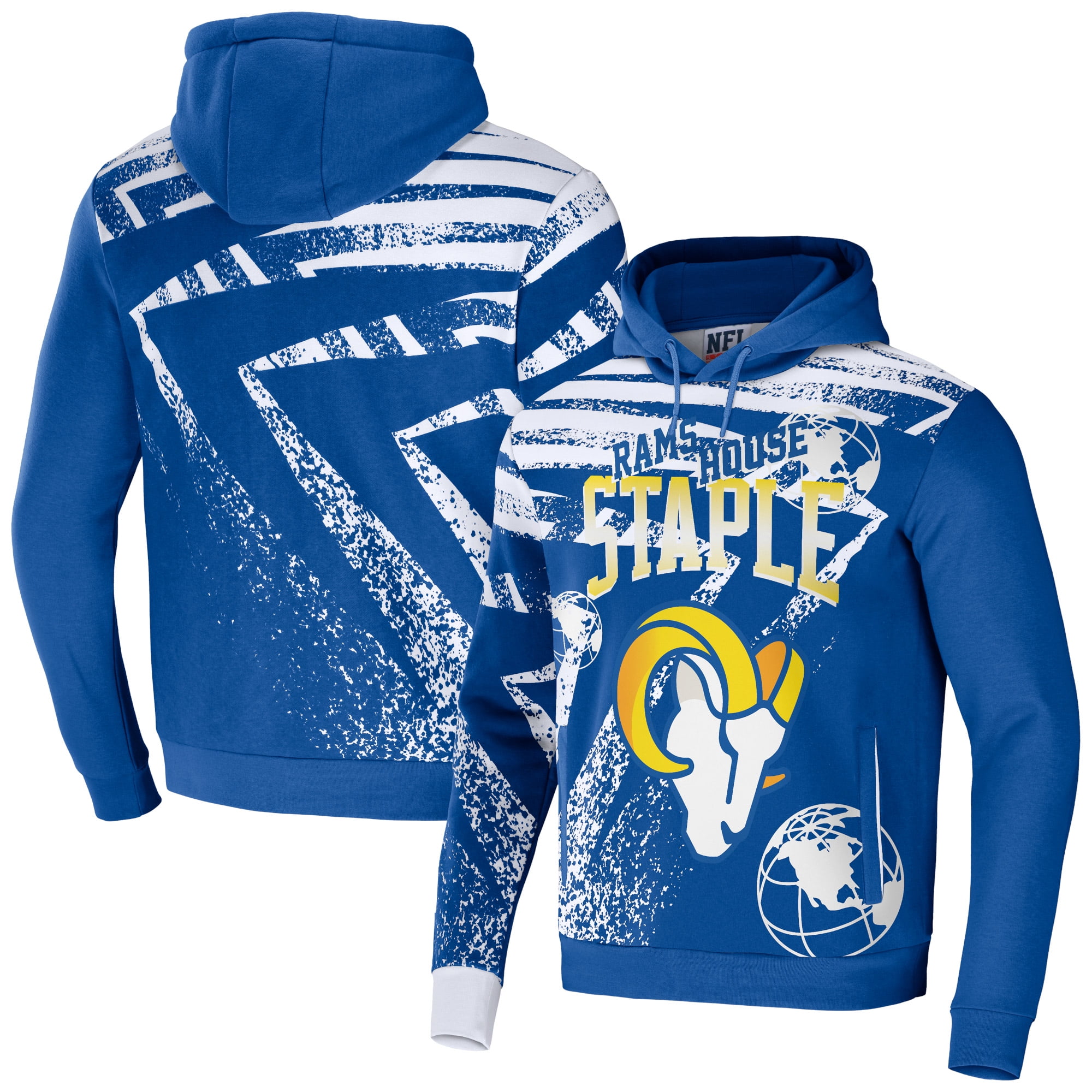 Men's NFL x Staple Royal Los Angeles Rams All Over Print Pullover ...