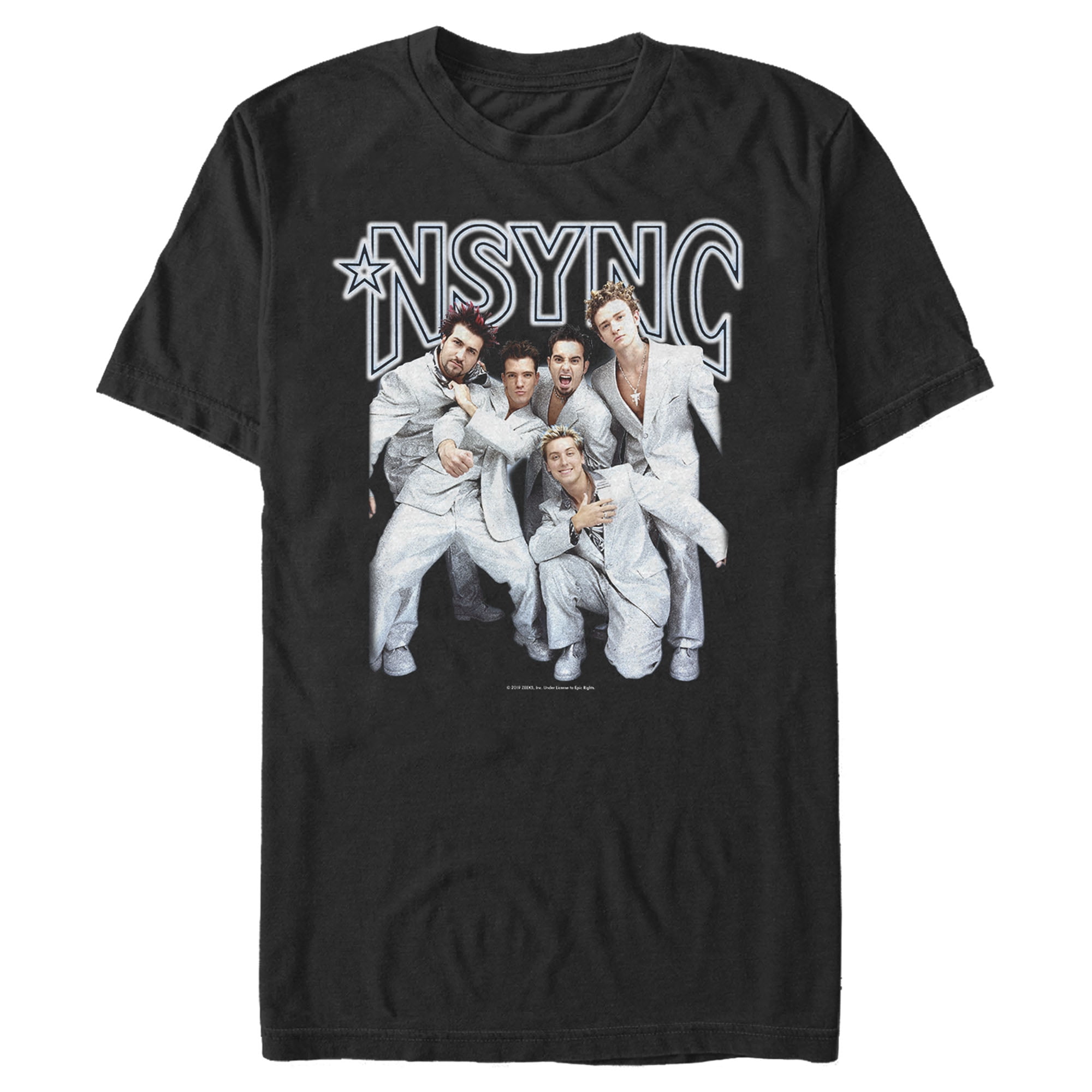Men's NSYNC Matching Suits Graphic Tee Black Small - Walmart.com