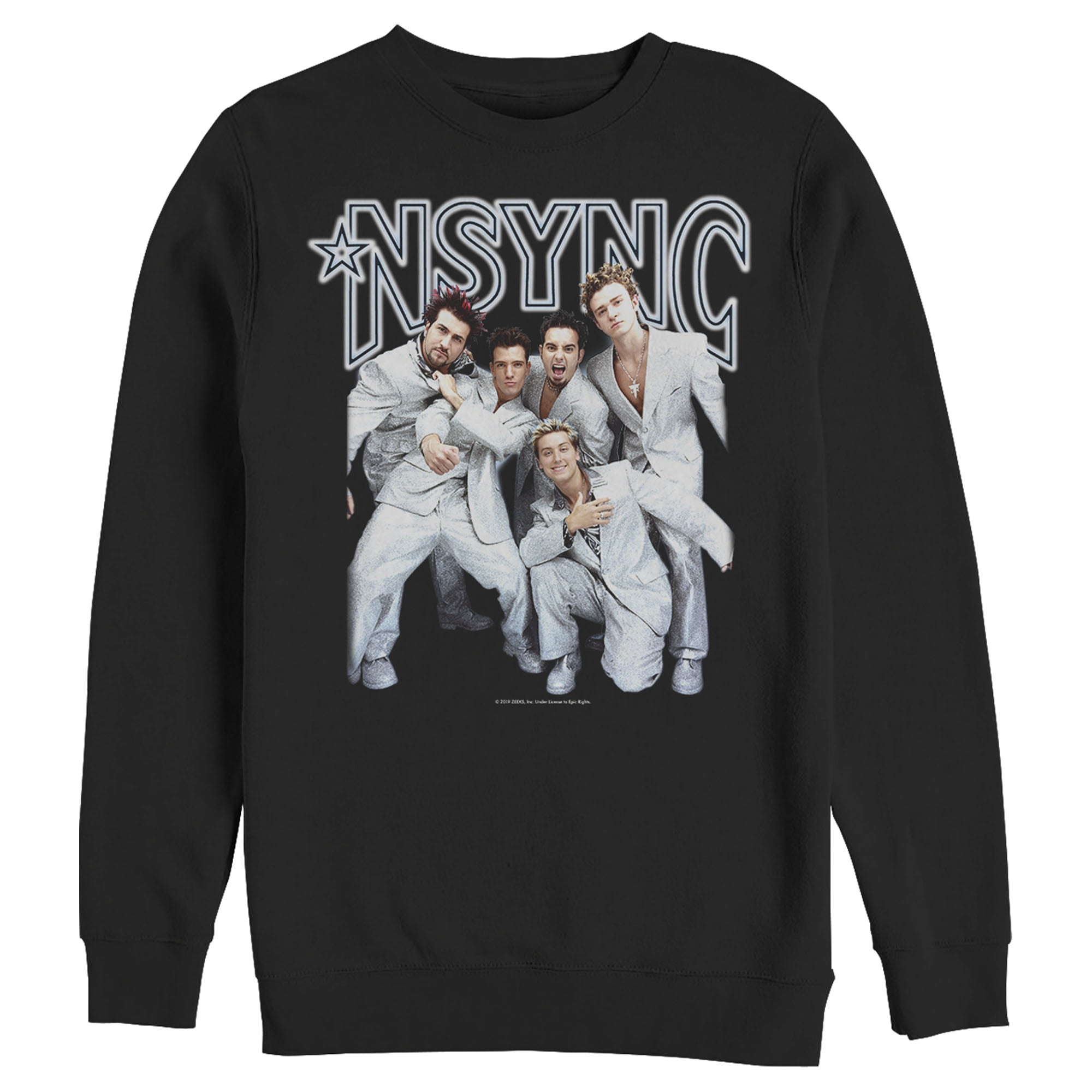 Men's NSYNC Matching Suits Sweatshirt Black Large - Walmart.com