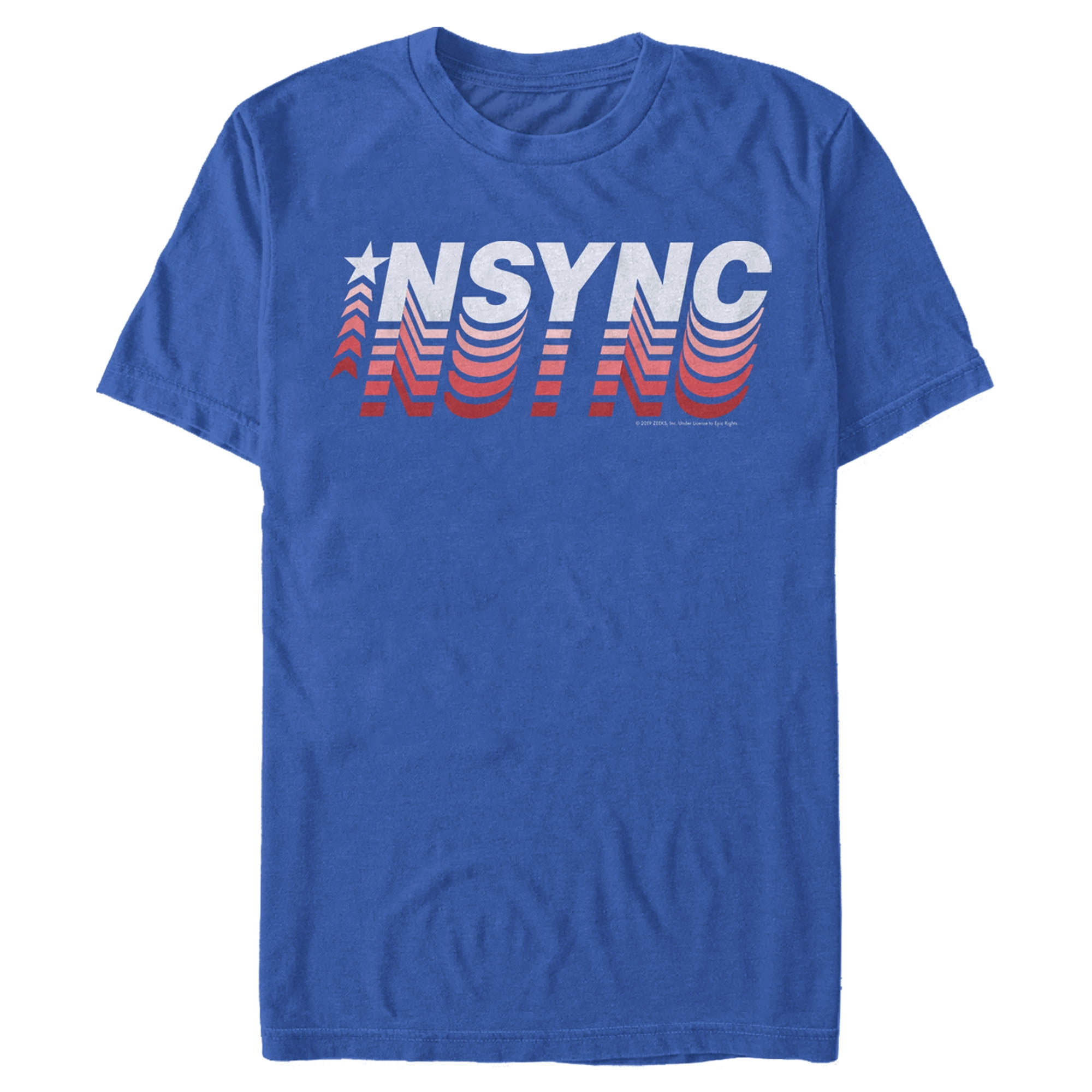 Men's NSYNC Retro Name Graphic Tee Royal Blue Large - Walmart.com
