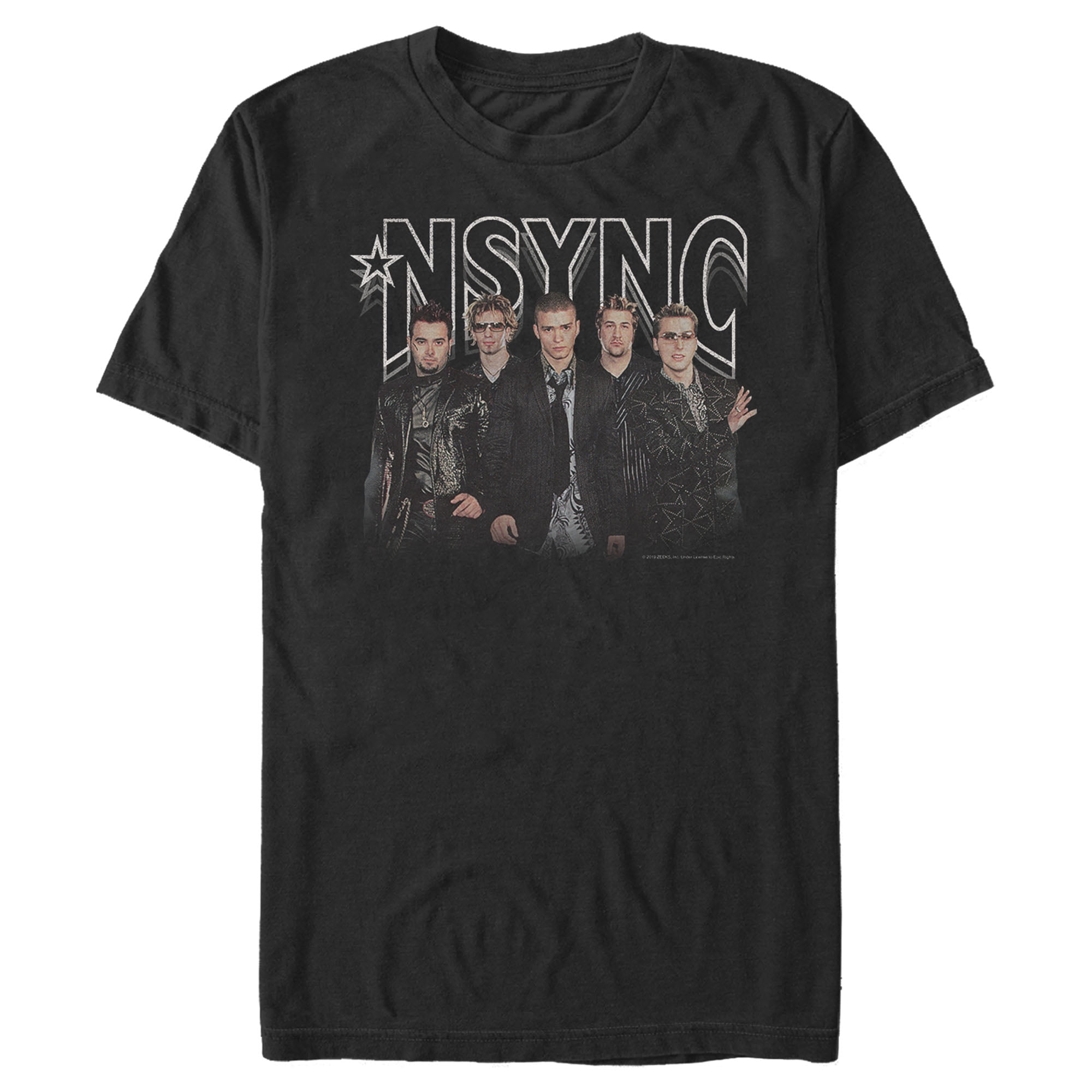 Men's NSYNC Rocker Band Pose Graphic Tee Black Small - Walmart.com