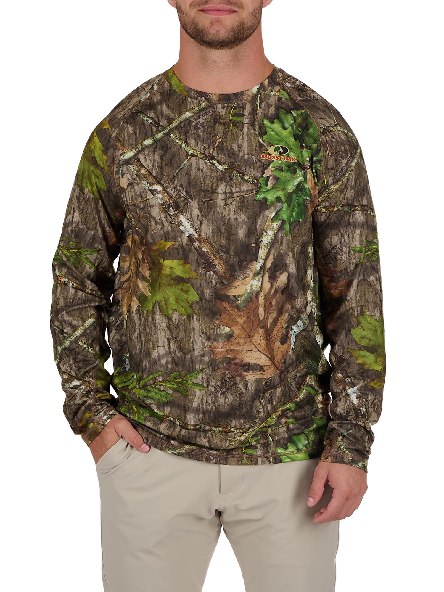 Mossy Oak Men's Camo Tee Turkey Hunting Performance Shirt, Sizes S-3XL ...