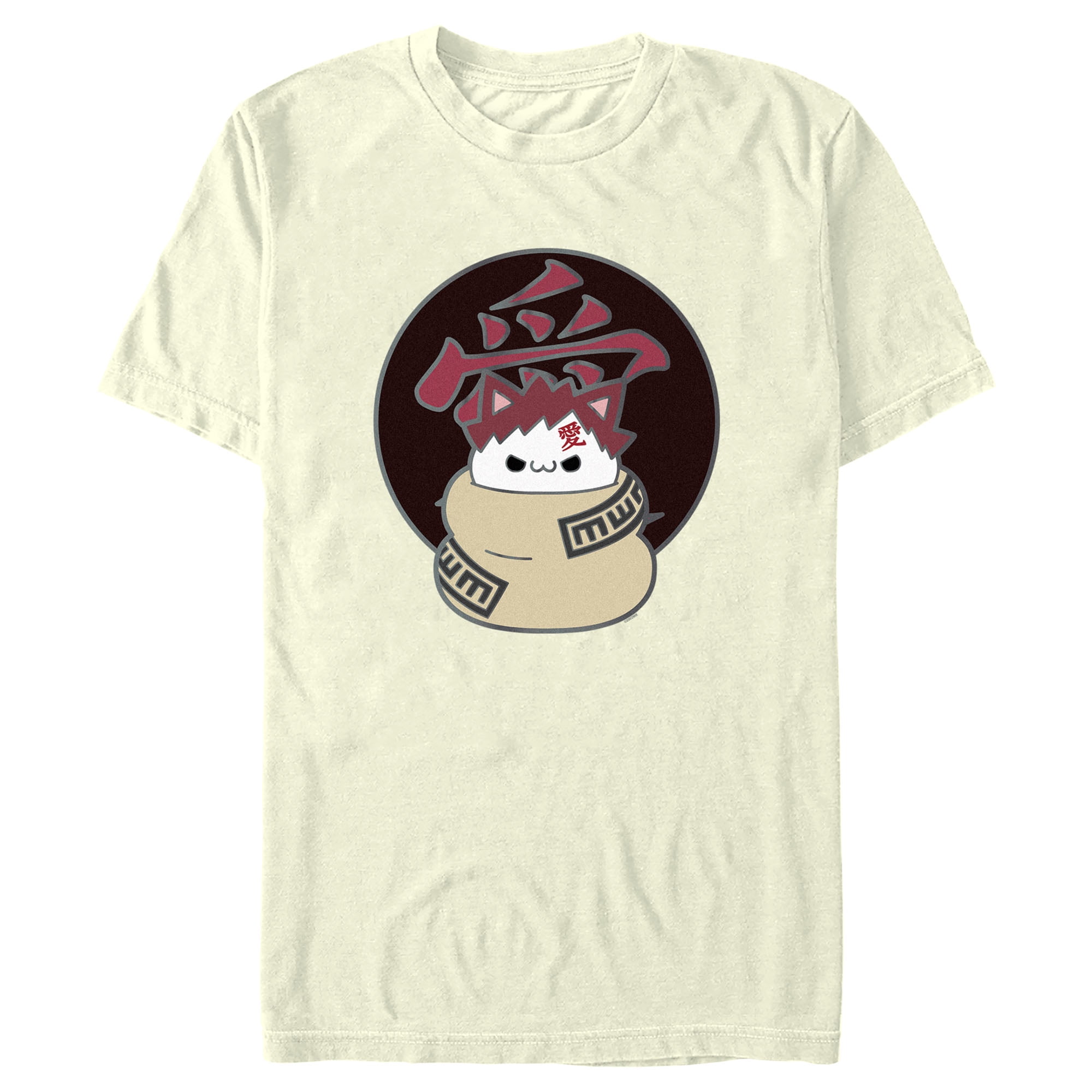 Men's Naruto Nyaruto Gaara Classic Symbol Graphic T-Shirt - Walmart.com