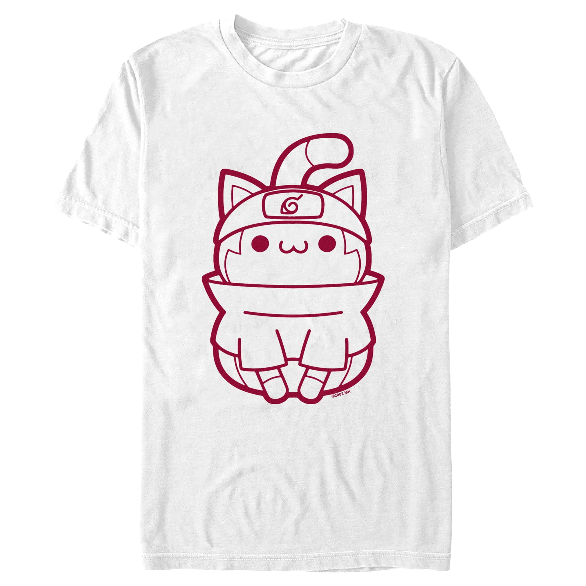 Men's Naruto Nyaruto Sasuke Outline Graphic T-Shirt - Walmart.com