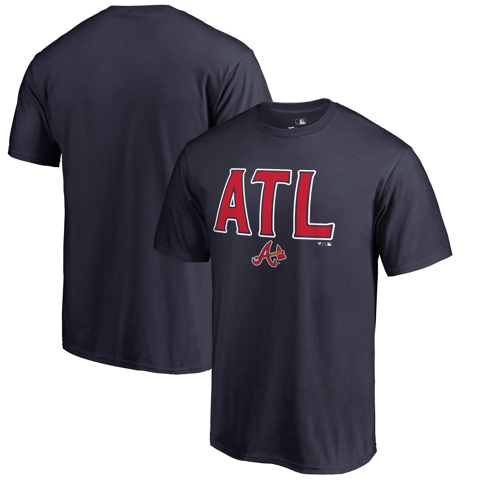 Men's Navy Atlanta Braves ATL Hometown T-Shirt - Walmart.com