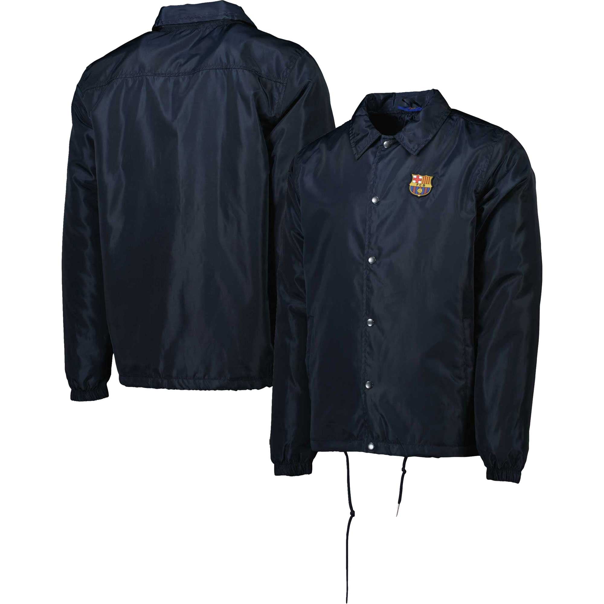 Men's Navy Barcelona Coaches Full-Snap Jacket - Walmart.com
