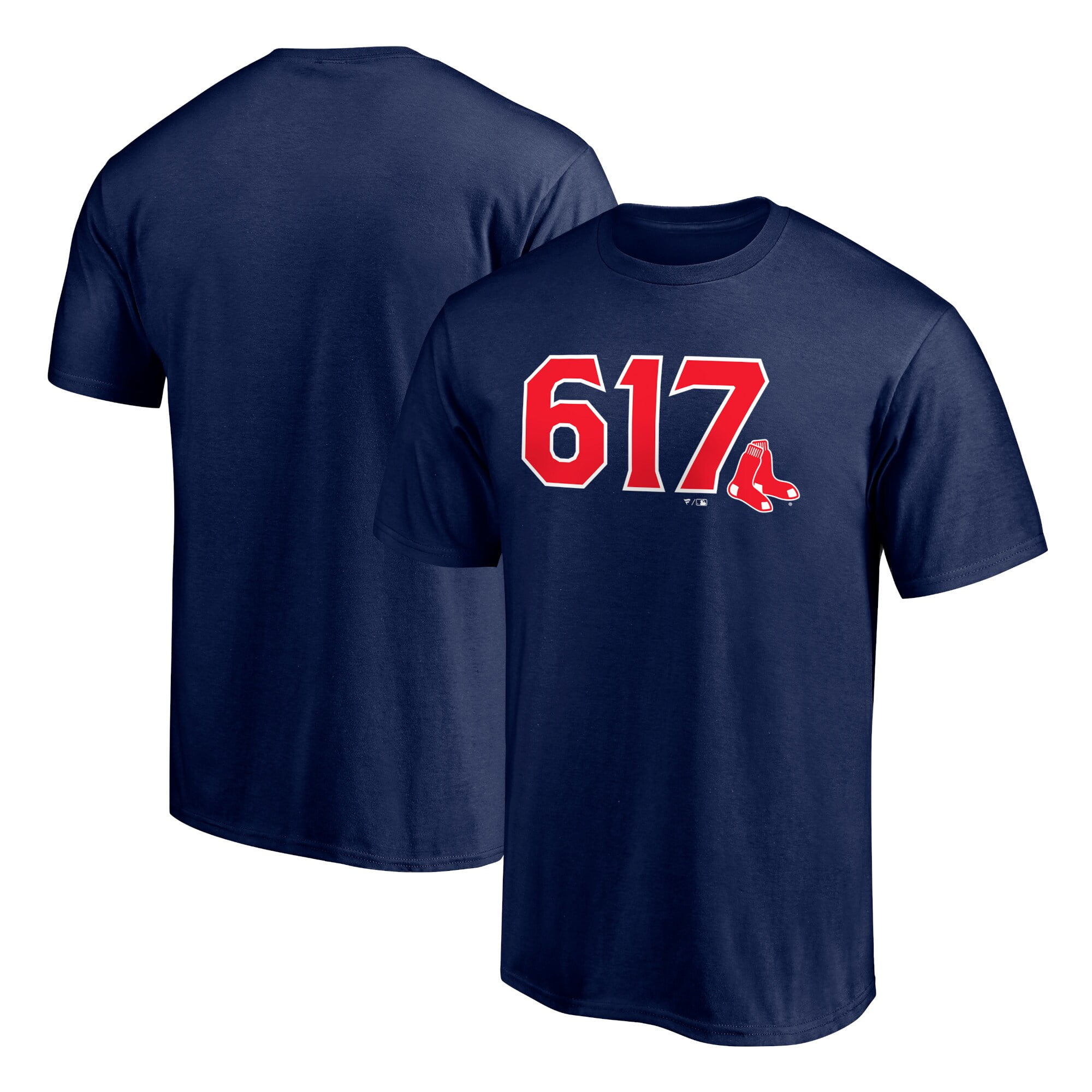Men's Navy Boston Red Sox Long Ball 617 T-Shirt - Walmart.com