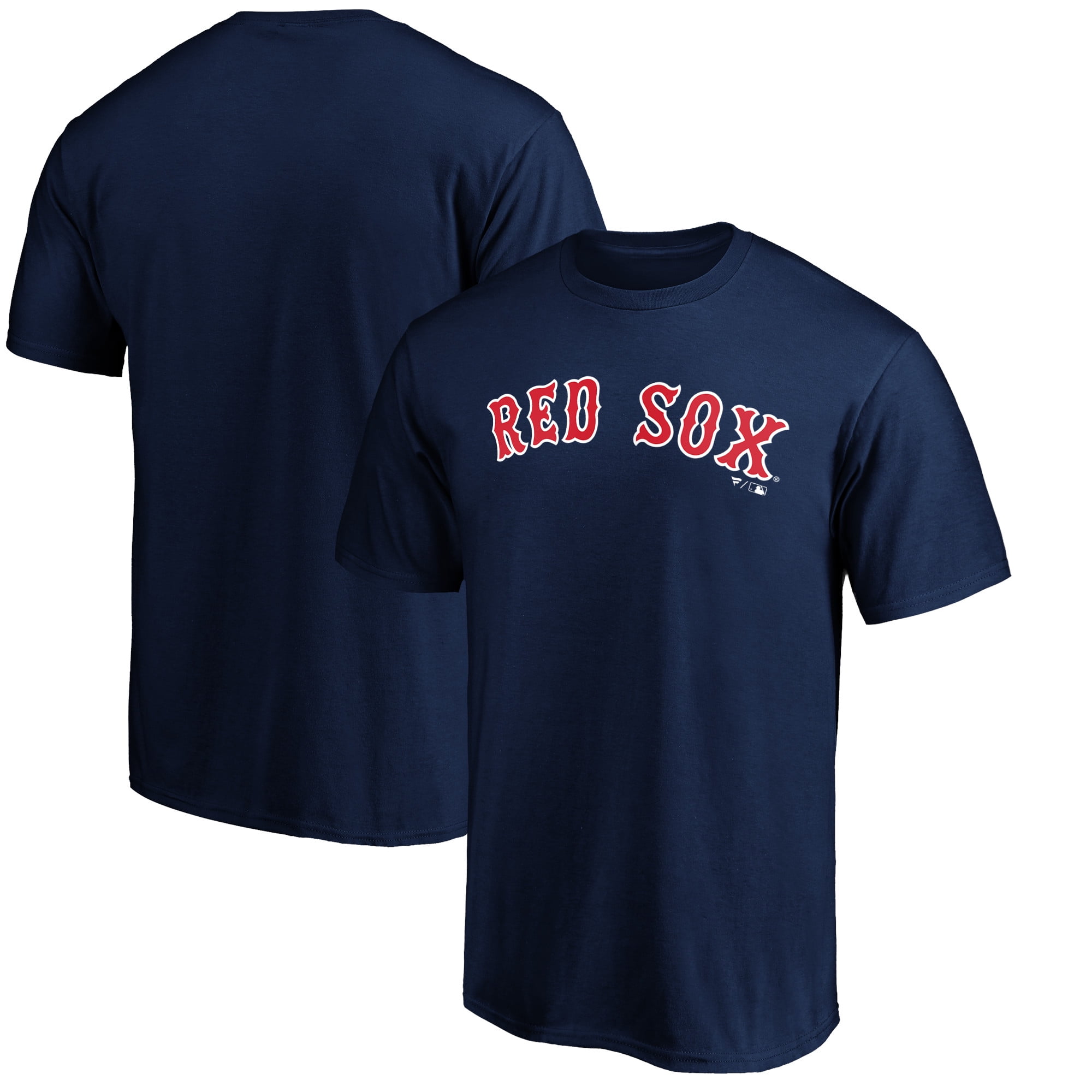 Men's Navy Boston Red Sox Official Wordmark Team T-Shirt - Walmart.com