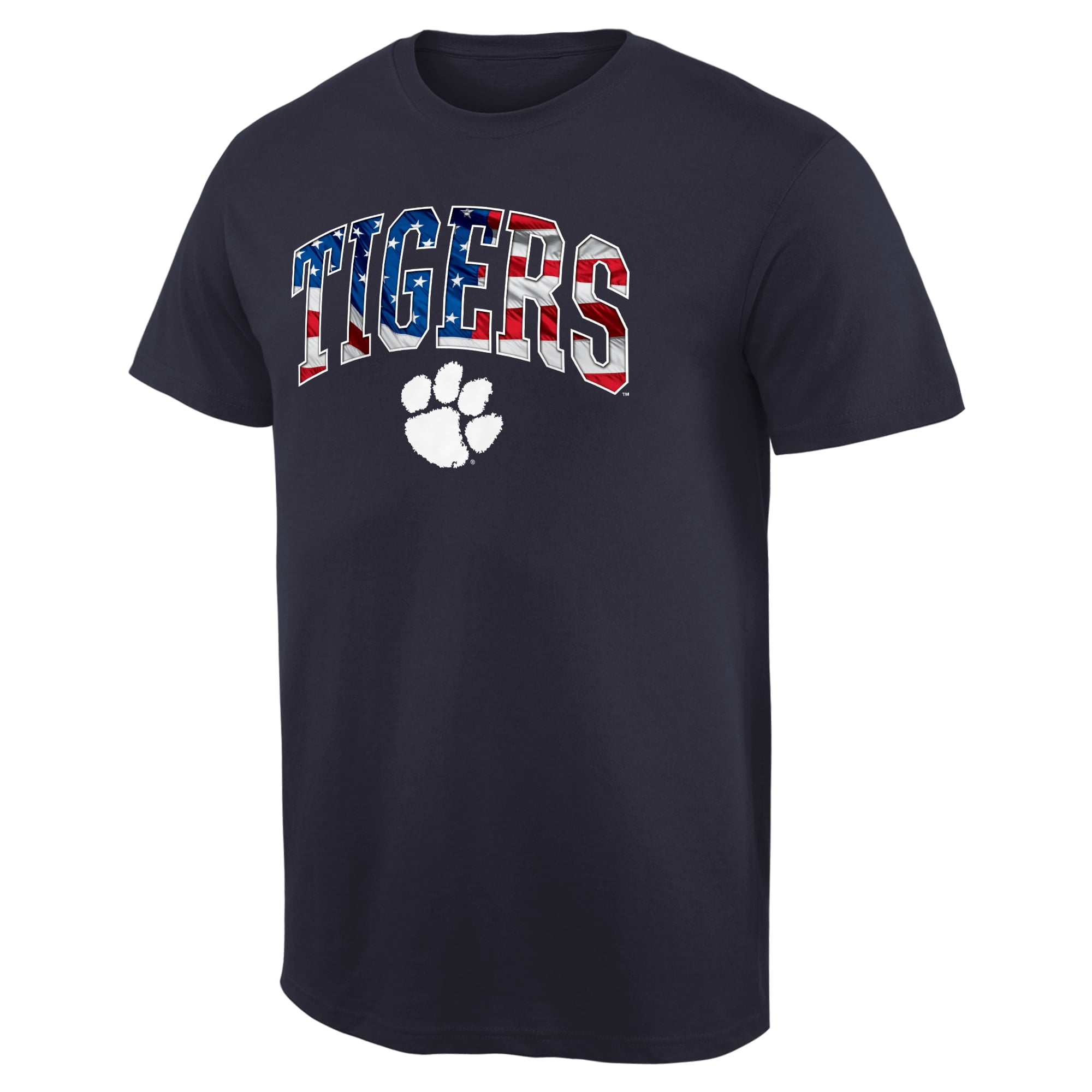 Men's Navy Clemson Tigers Banner Arch T-Shirt - Walmart.com