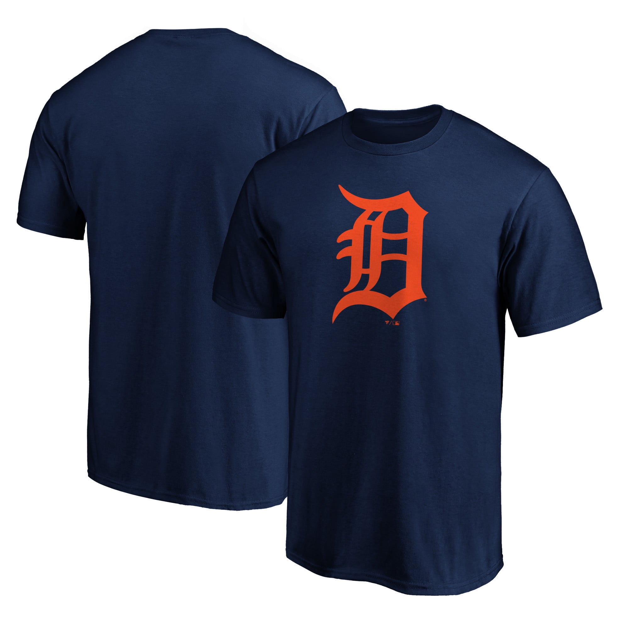 Men's Navy Detroit Tigers Team Color Primary Logo 2 T-Shirt - Walmart.com