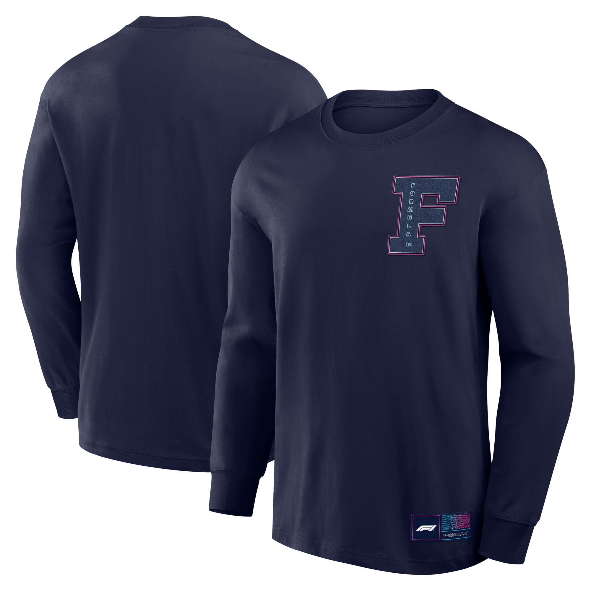 Men's Navy Formula 1 Neon Nights Long Sleeve T-Shirt - Walmart.com