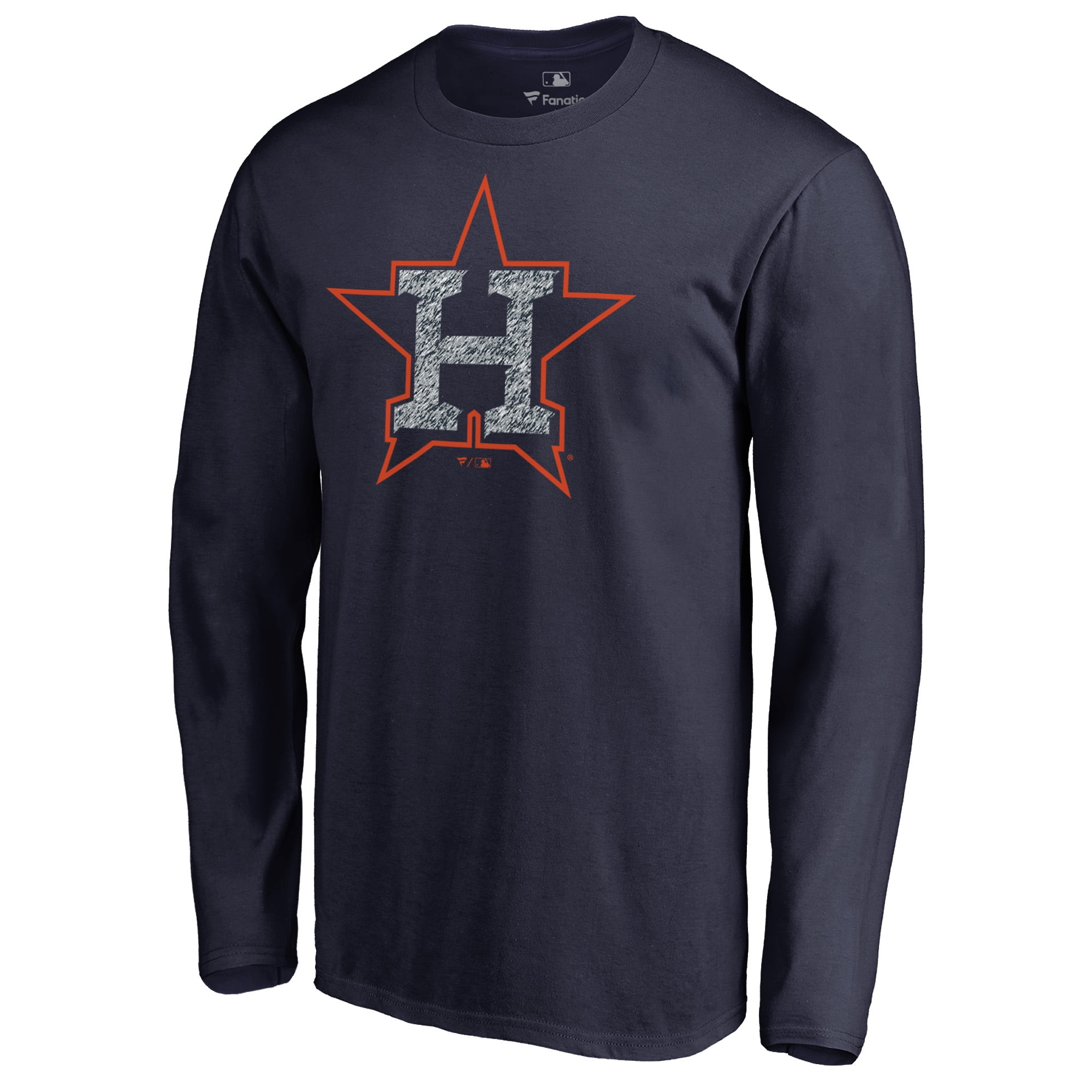 Men's Navy Houston Astros Static Logo Long Sleeve T-Shirt - Walmart.com