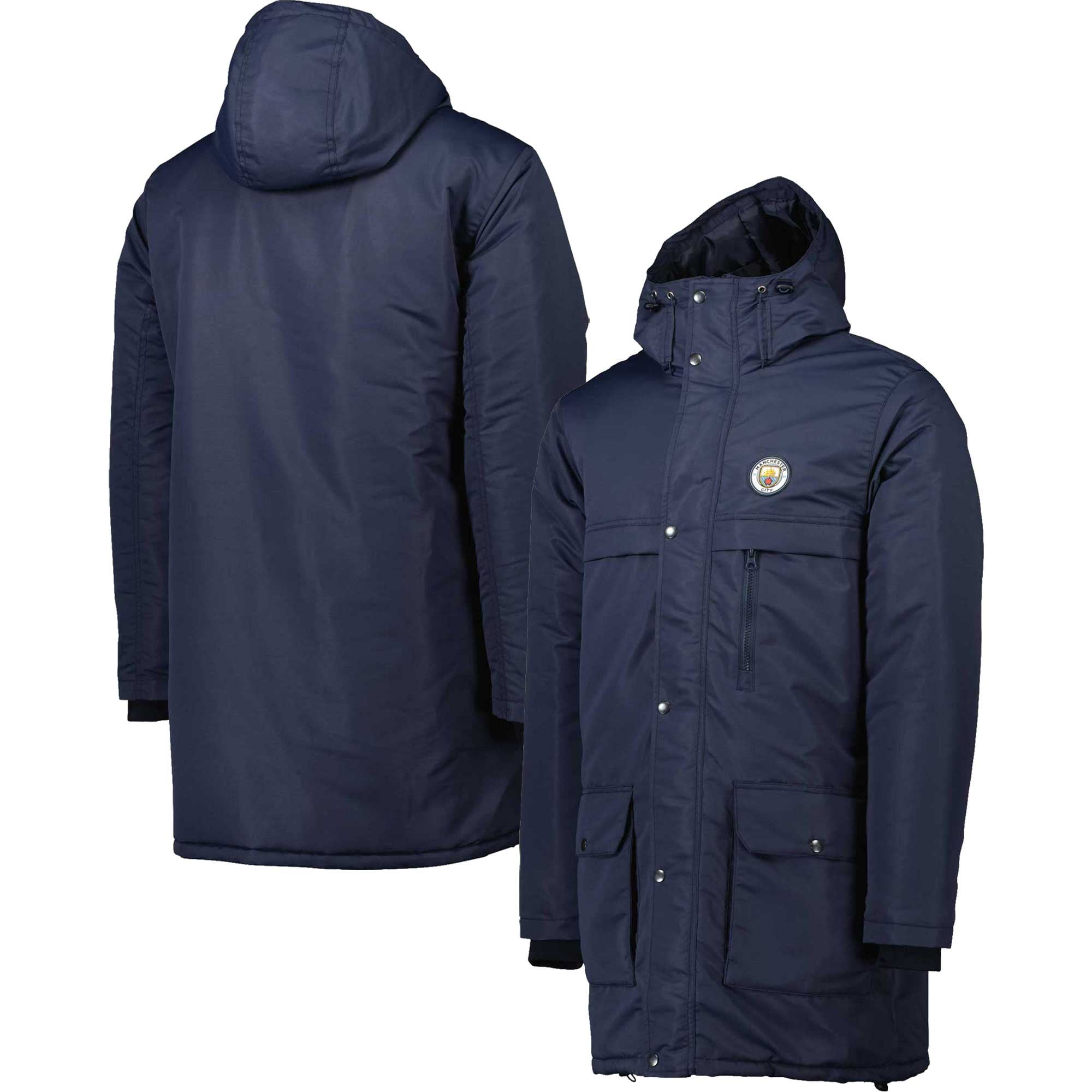 Men's Navy Manchester City Winter Field Parka Hoodie Jacket - Walmart.com