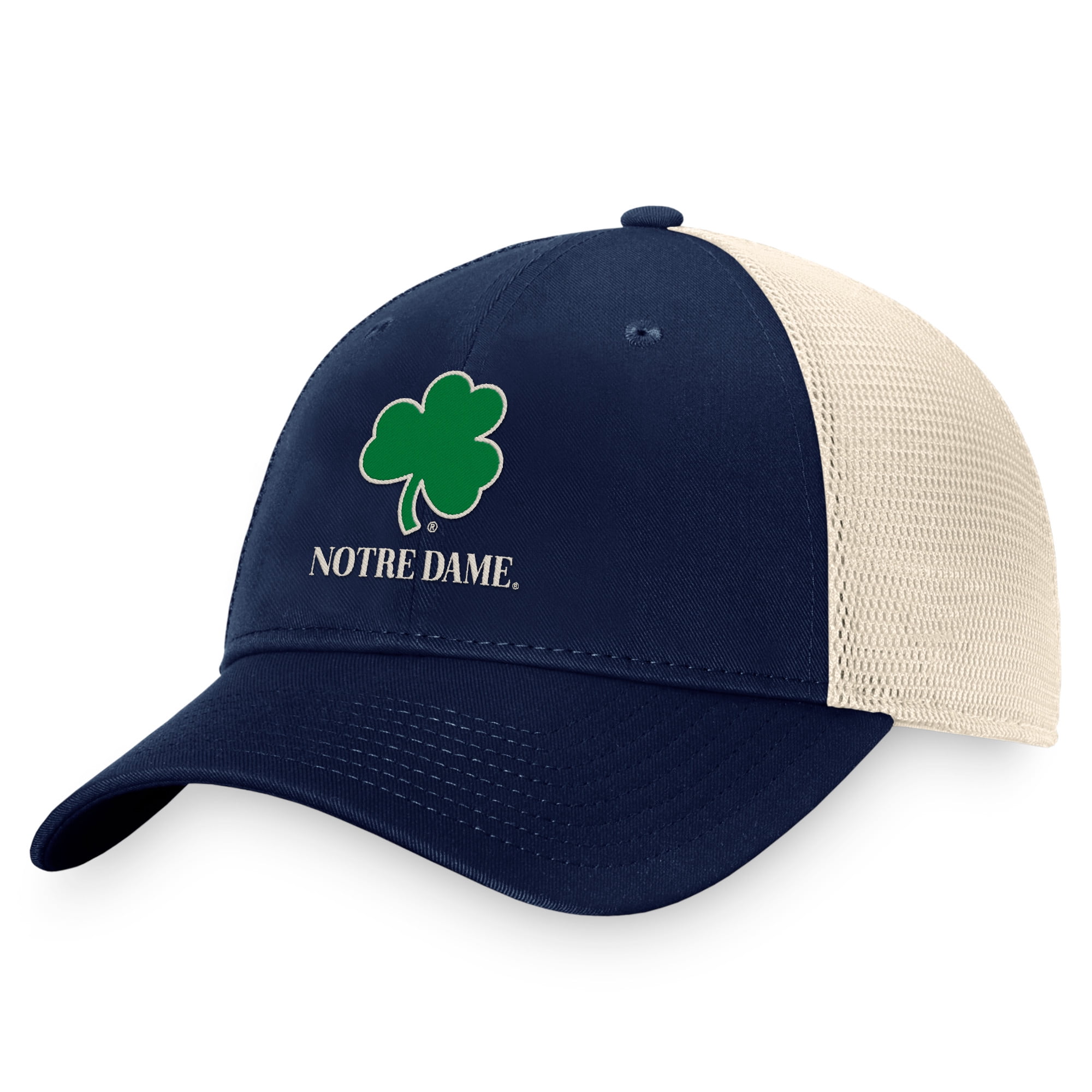 Men's Navy Notre Dame Fighting Irish Special Ops Trucker Adjustable Hat ...