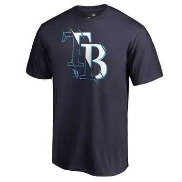 Tampa Bay Rays Men's Navy Double Down Cotton T-Shirt, Up to Size 3XL ...