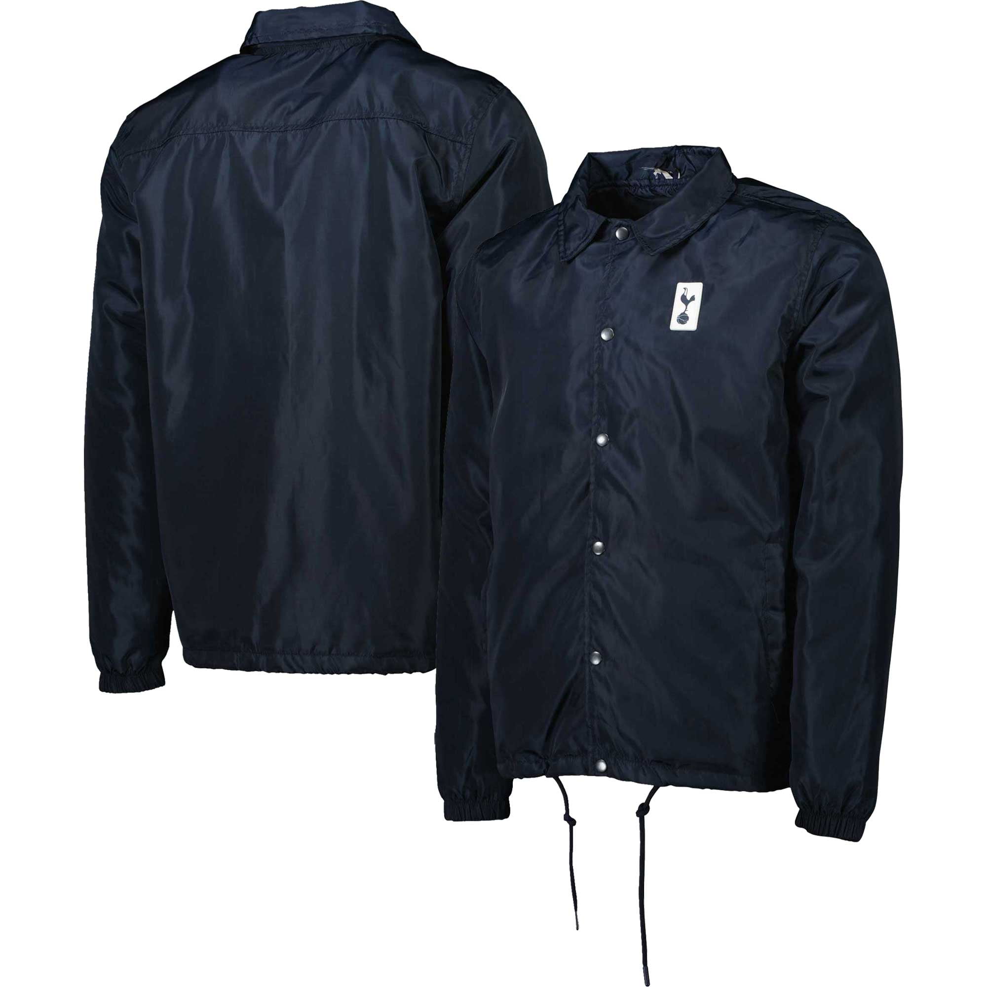 Men's Navy Tottenham Hotspur Coaches Full-Snap Jacket - Walmart.com
