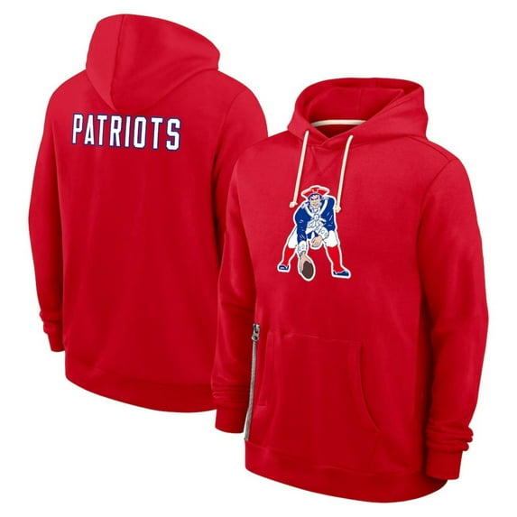 Men's New_England-1 Sideline Standard Issue Initial Home Dri-FIT Hoodie ...