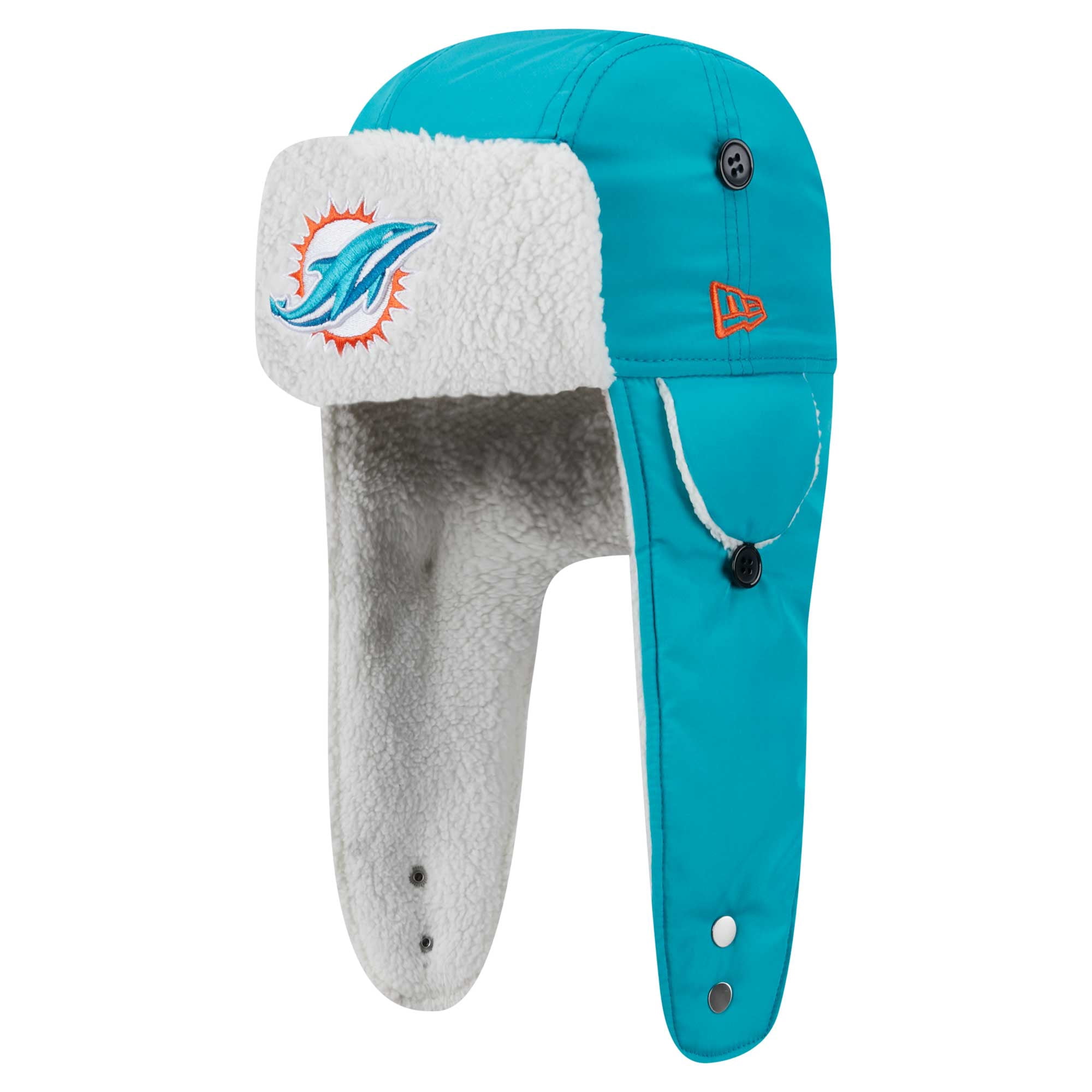 Men's New Era Aqua Miami Dolphins Sherpa-Trapper Hat - Walmart.com