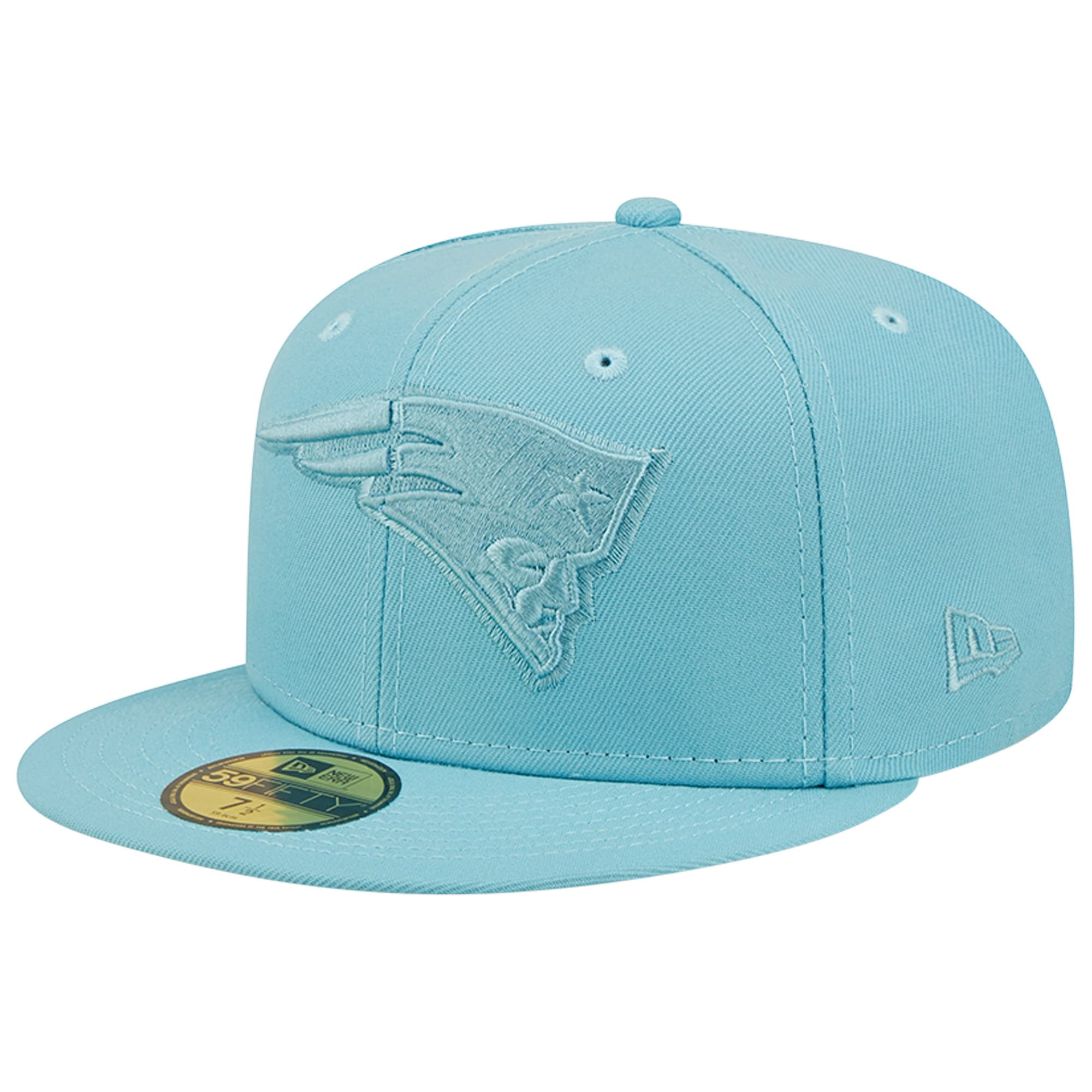 Men's New Era Aqua New England Patriots Color Pack 59FIFTY Fitted Hat ...