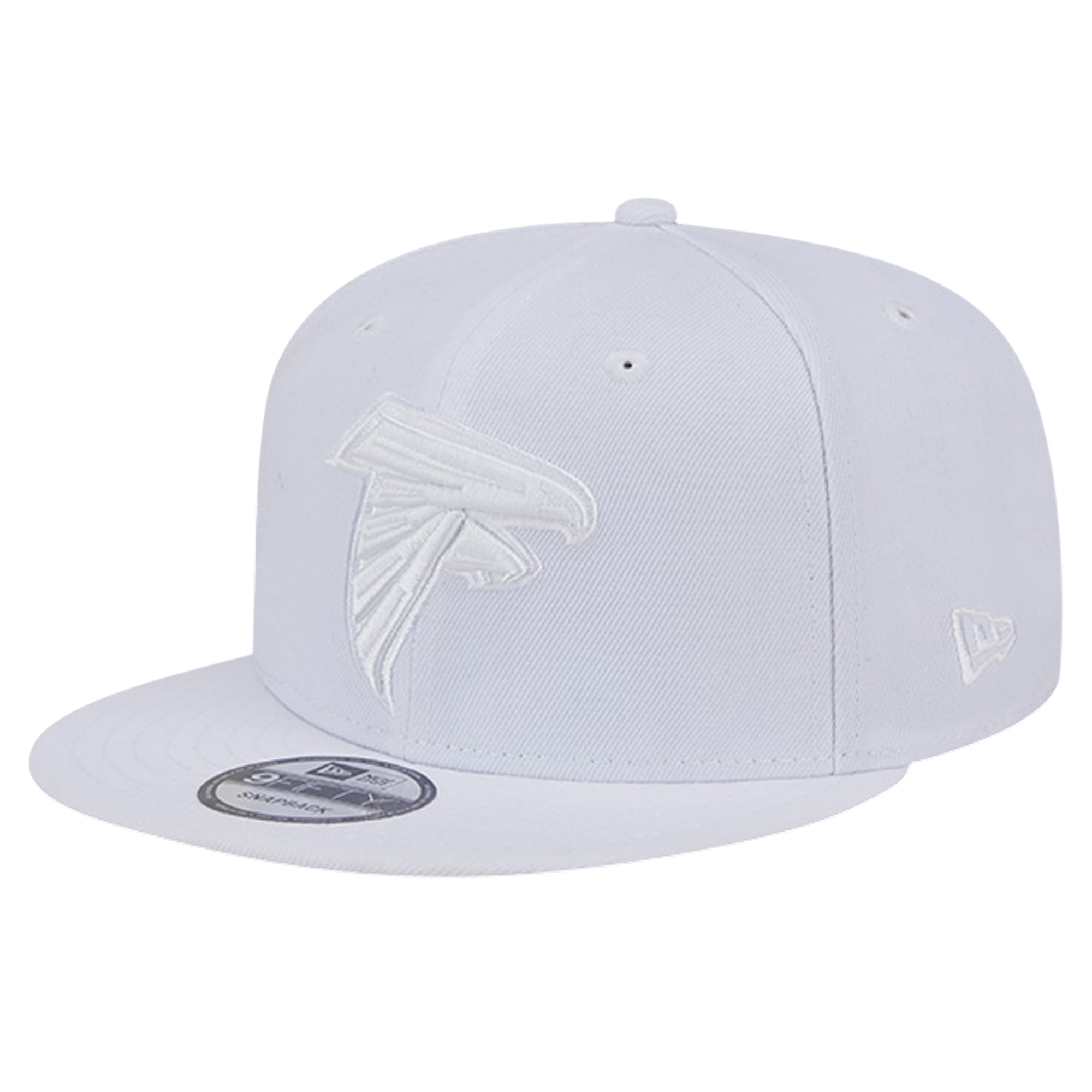 Men's New Era Atlanta Falcons Main White on White 9FIFTY Snapback Hat ...