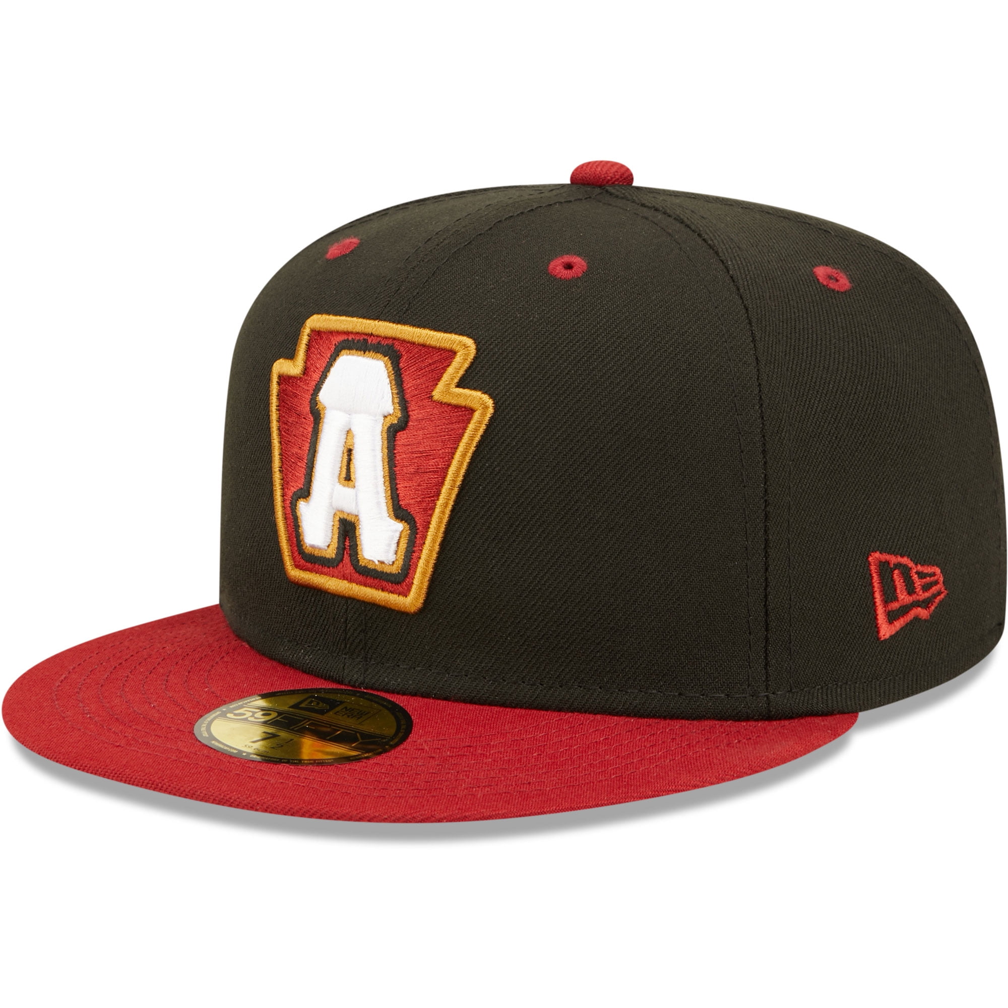 Men's New Era Black Altoona Curve Authentic Collection Team Home ...