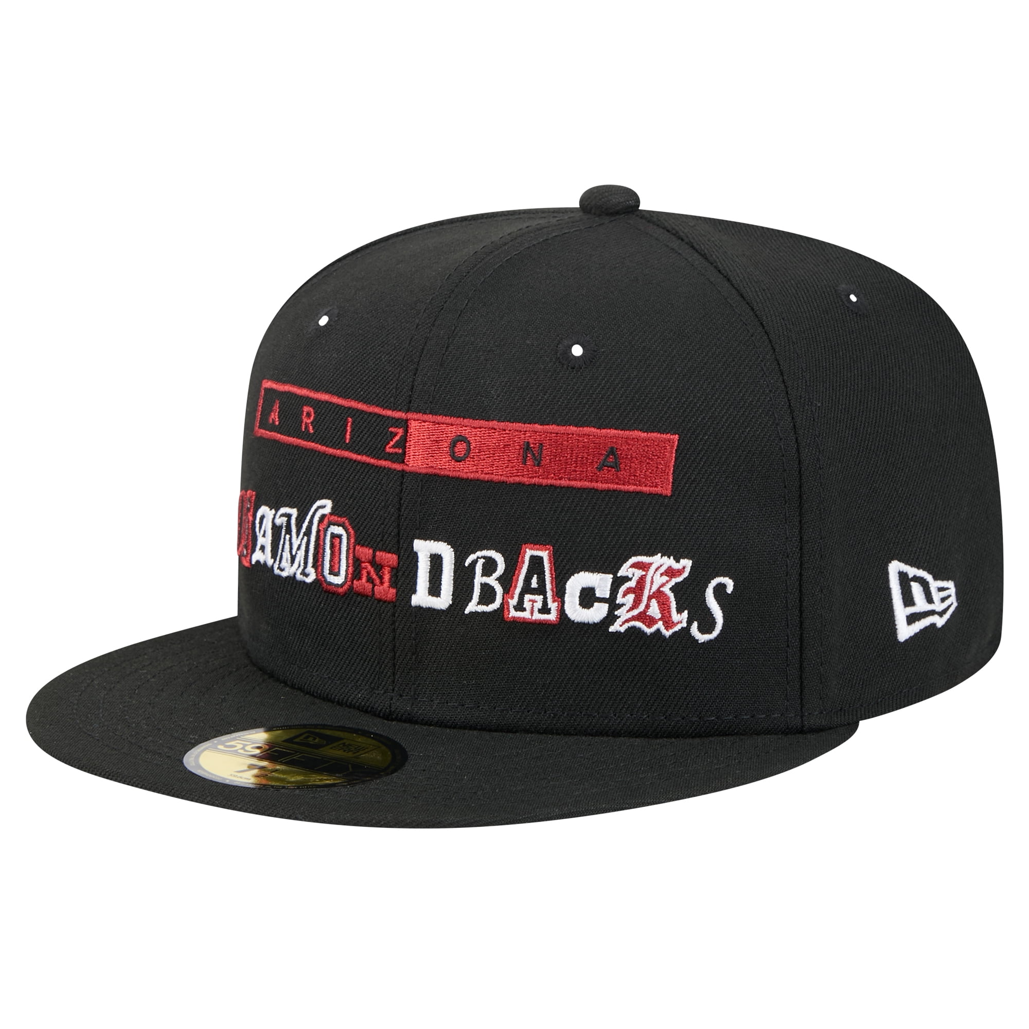 Men's New Era Black Arizona Diamondbacks Ransom 59FIFTY Fitted Hat ...