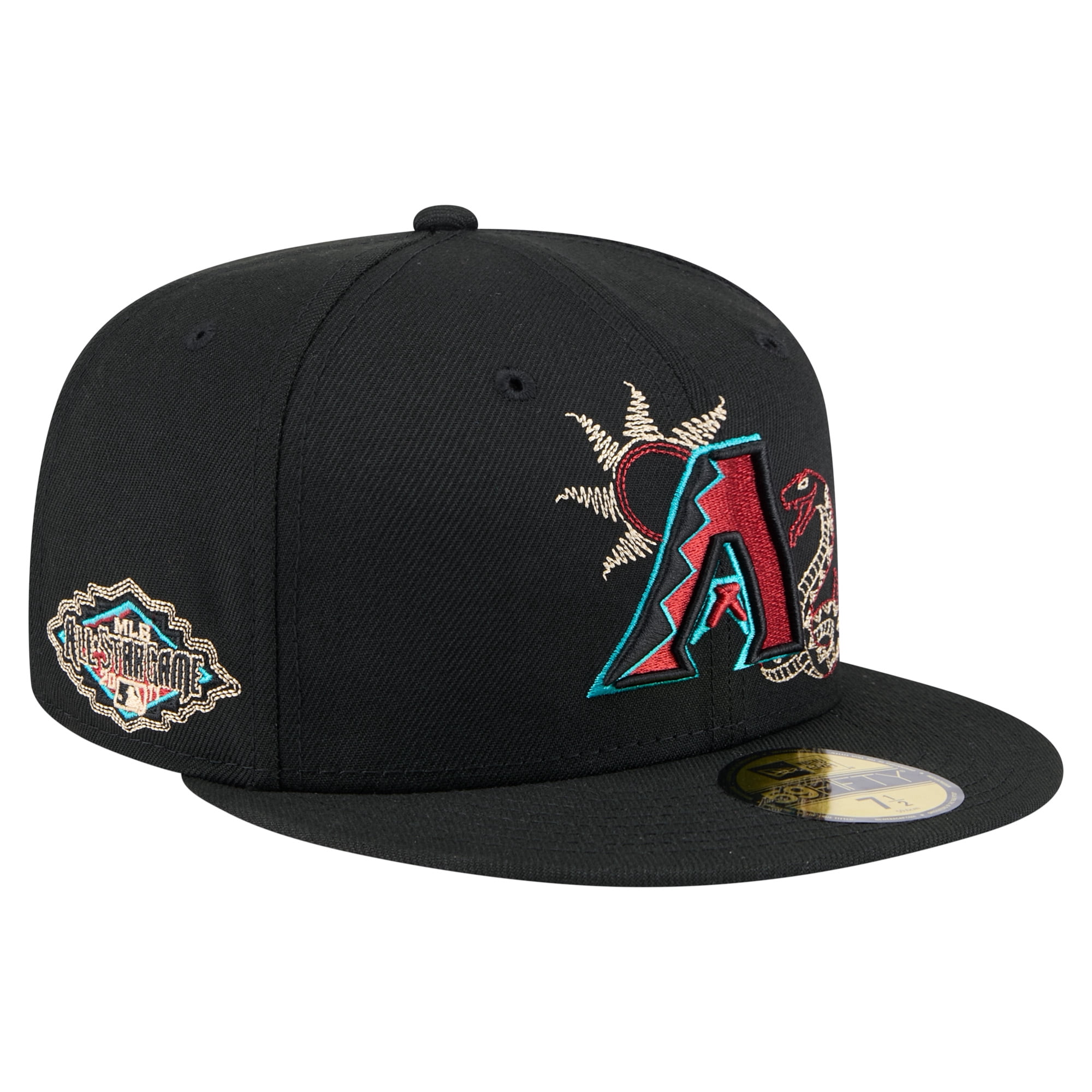Men's New Era Black Arizona Diamondbacks State Stitch 59FIFTY Fitted ...