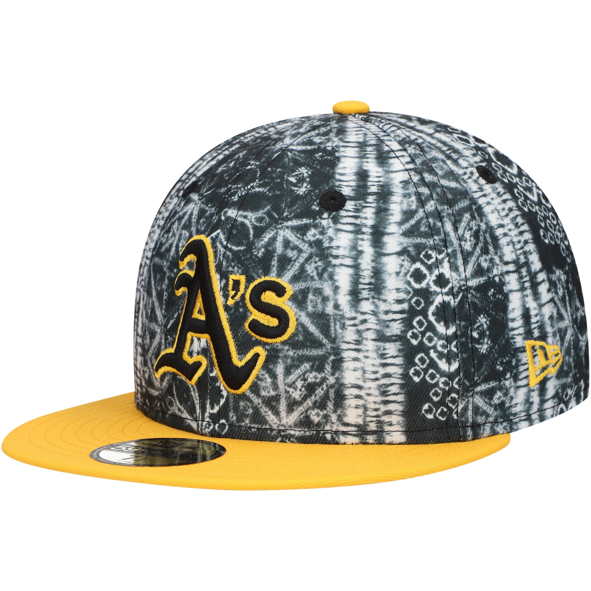 Men's New Era Black Athletics Sands 59FIFTY Fitted Hat - Walmart.com