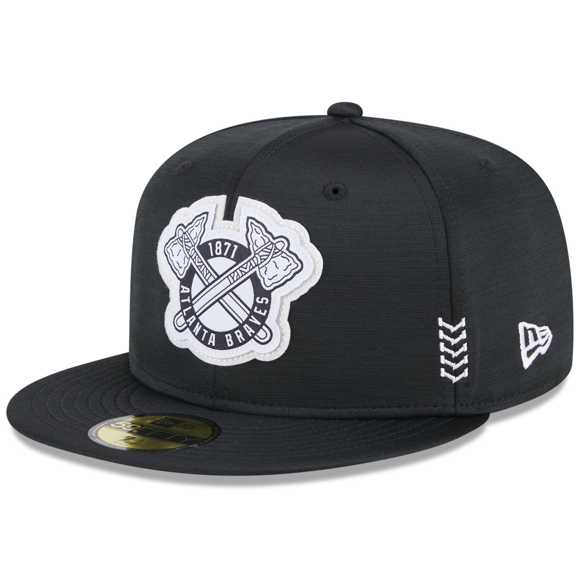 Men's New Era Black Atlanta Braves 2024 Clubhouse 59FIFTY Fitted Hat ...