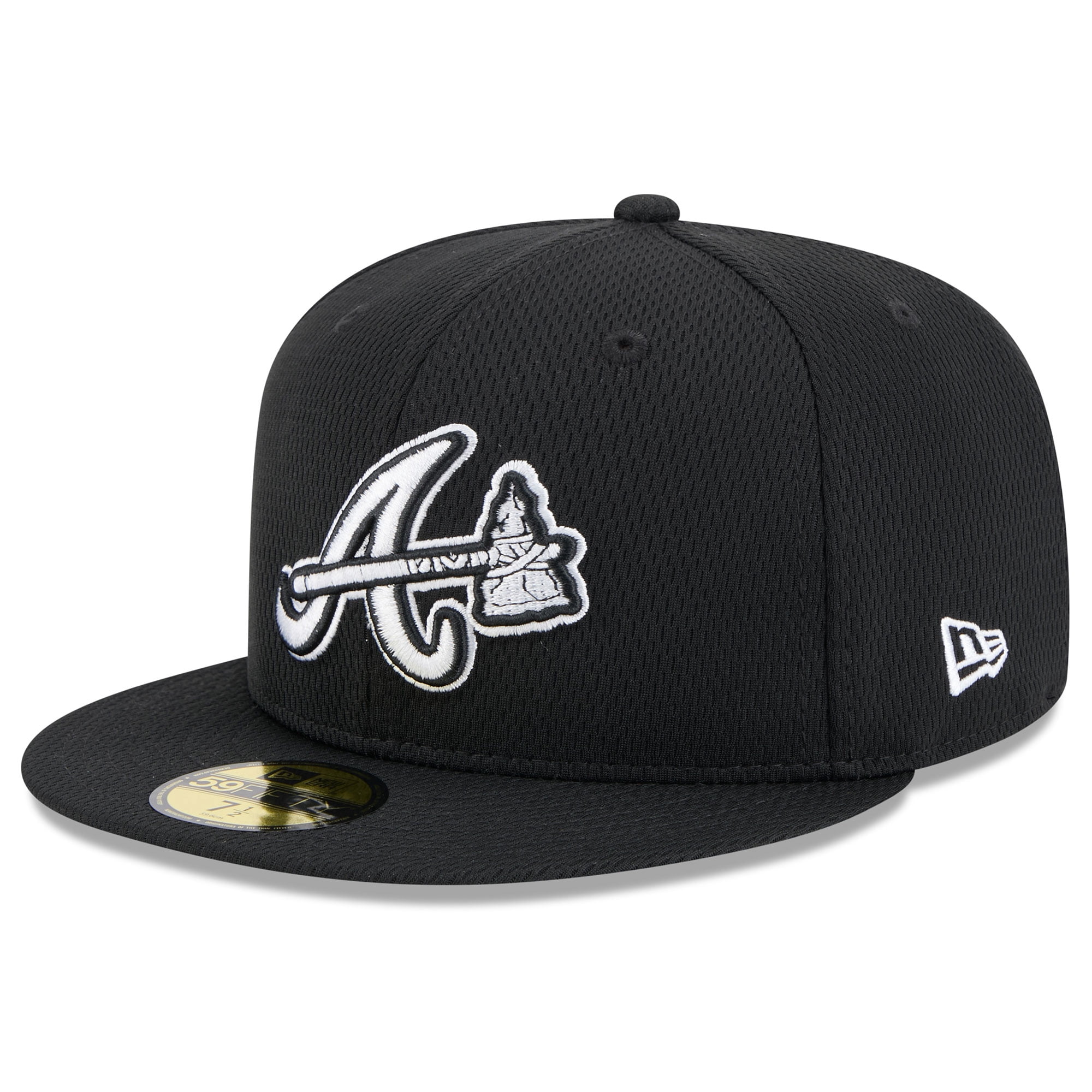 Men's New Era Black Atlanta Braves 2025 MLB Clubhouse 59FIFTY Fitted ...