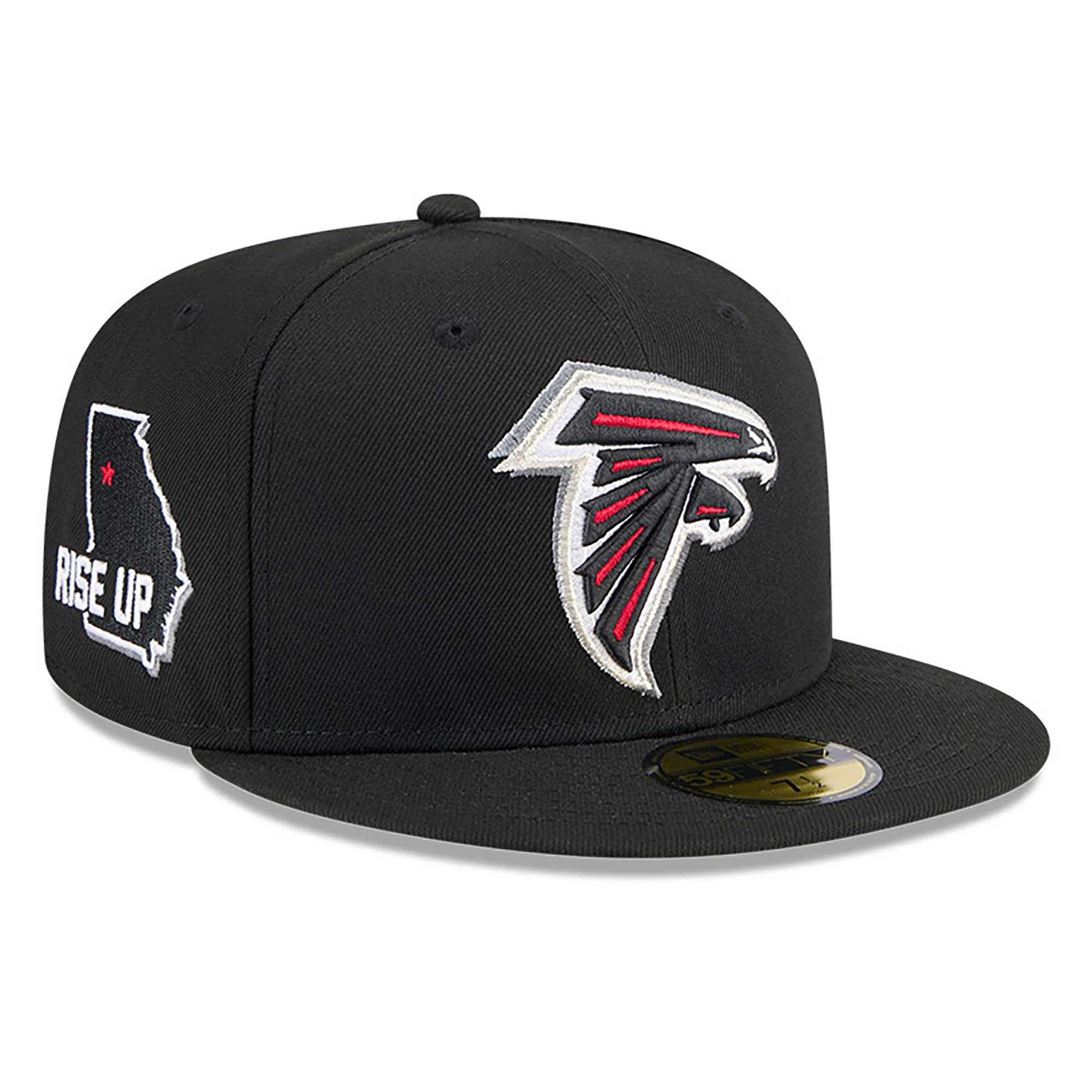 Men's New Era Black Atlanta Falcons 2024 NFL Draft 59FIFTY Fitted Hat ...