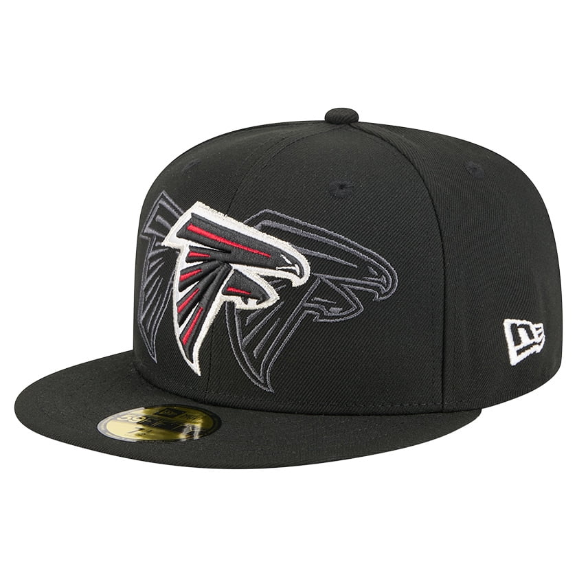 Men's New Era Black Atlanta Falcons Tri-Hit 59FIFTY Fitted Hat ...