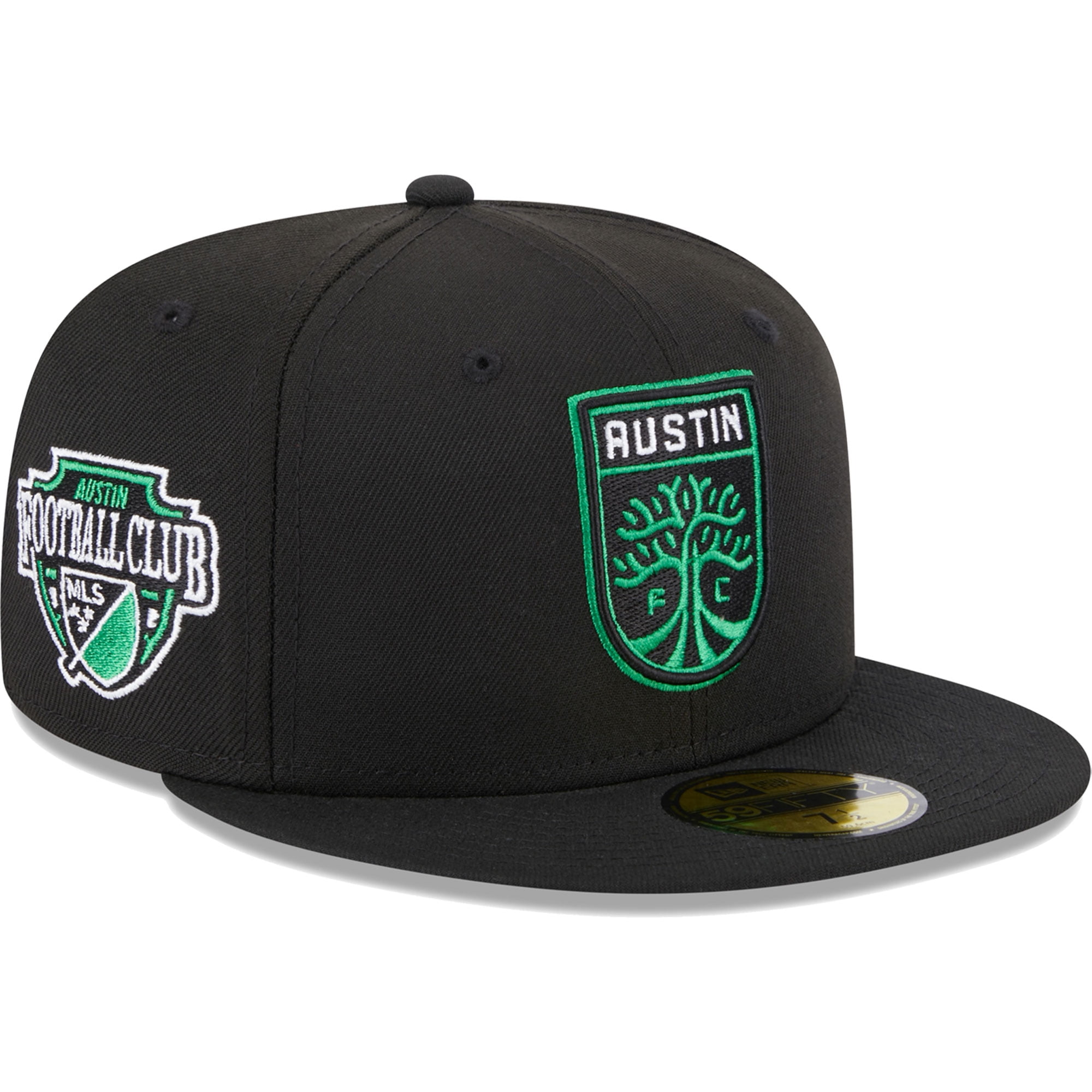 Men's New Era Black Austin FC Patch 59FIFTY Fitted Hat - Walmart.com