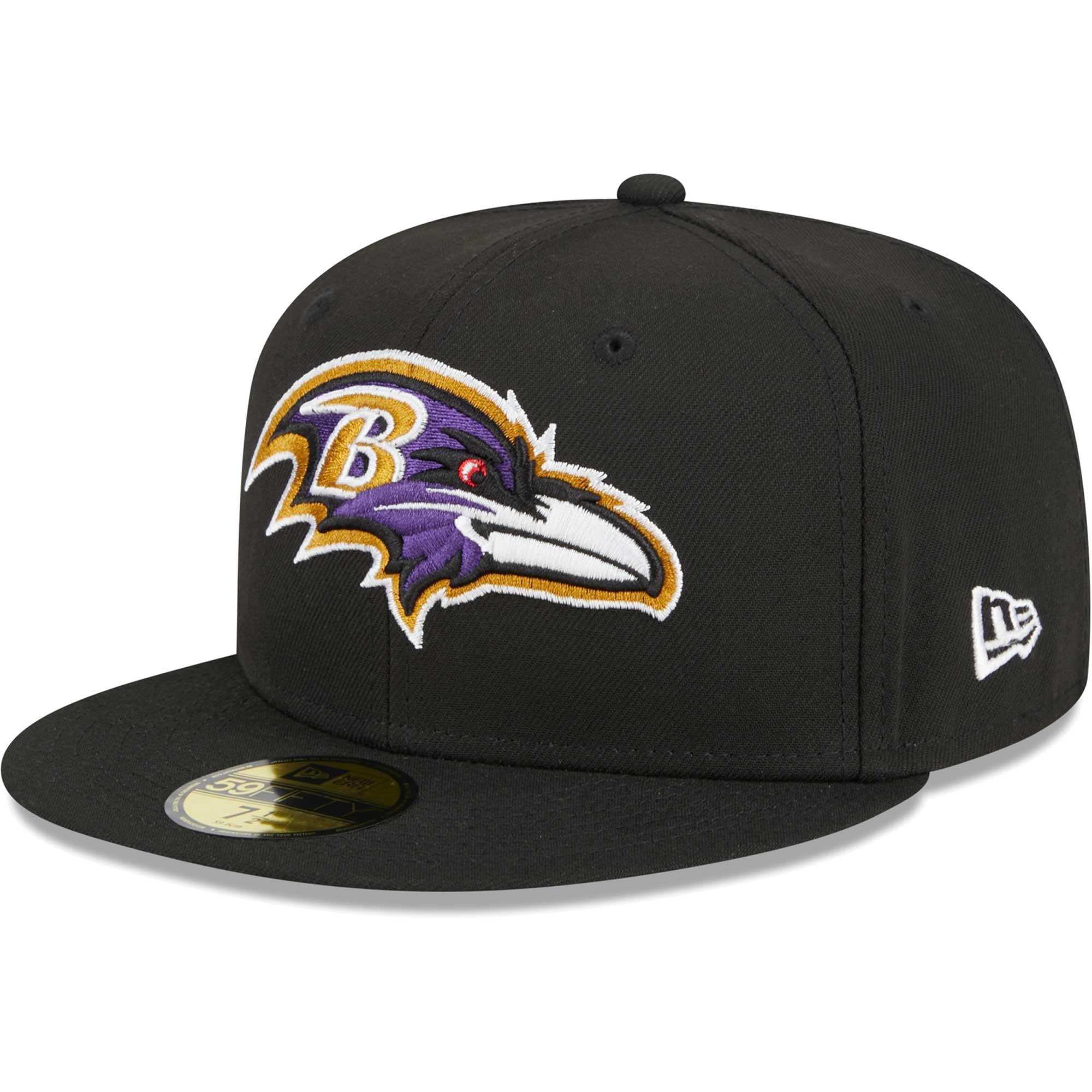 Men's New Era Black Baltimore Ravens Main 59FIFTY Fitted Hat - Walmart.com