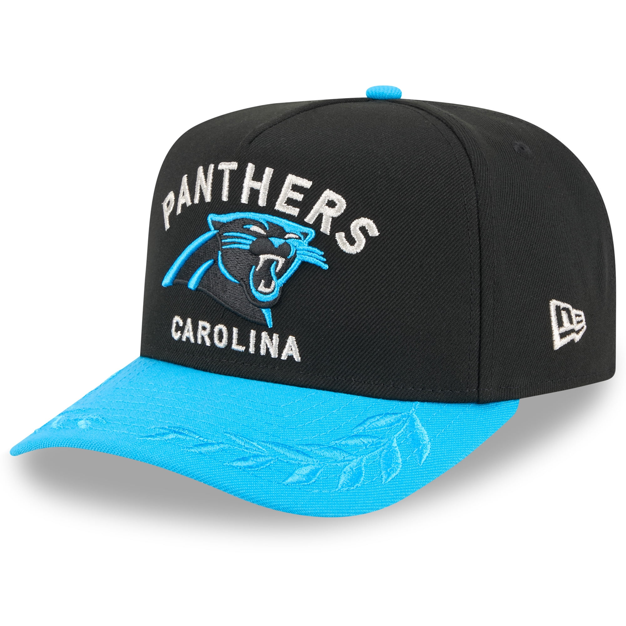 Men's New Era Black/Blue Carolina Panthers 2025 NFL Draft A-Frame ...